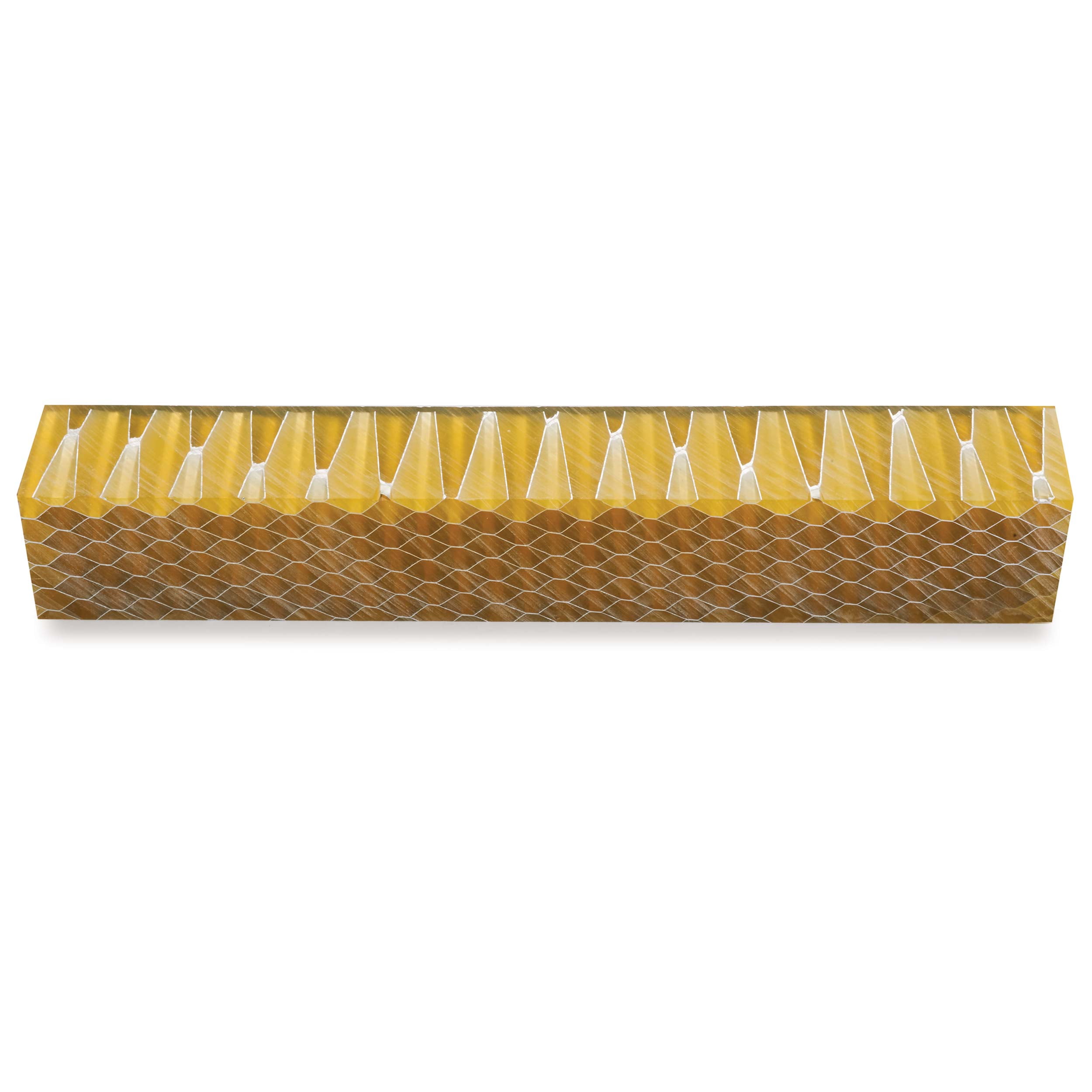 Woodriver Acrylic Honeycomb Pen Blank - Yellow - Walmart.com