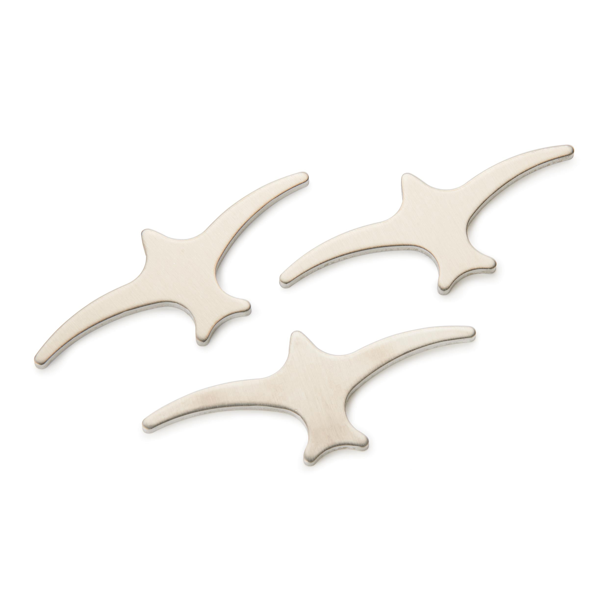 Woodriver Aluminum Seagull Inlays - Small 3 Pack - Walmart.com