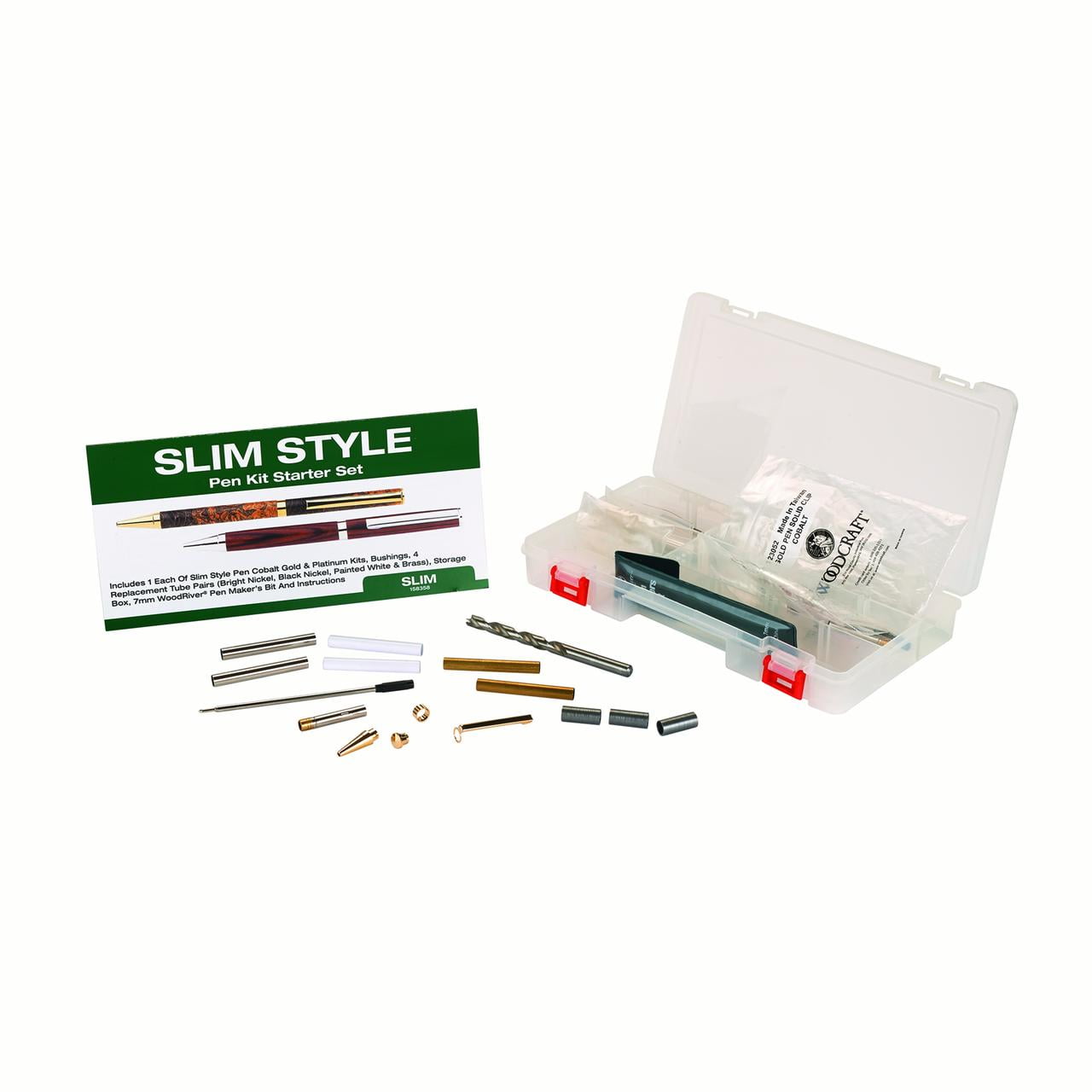 Woodriver Project Kit - 7Mm Slimline Starter Pen Kits Sets - Walmart.com