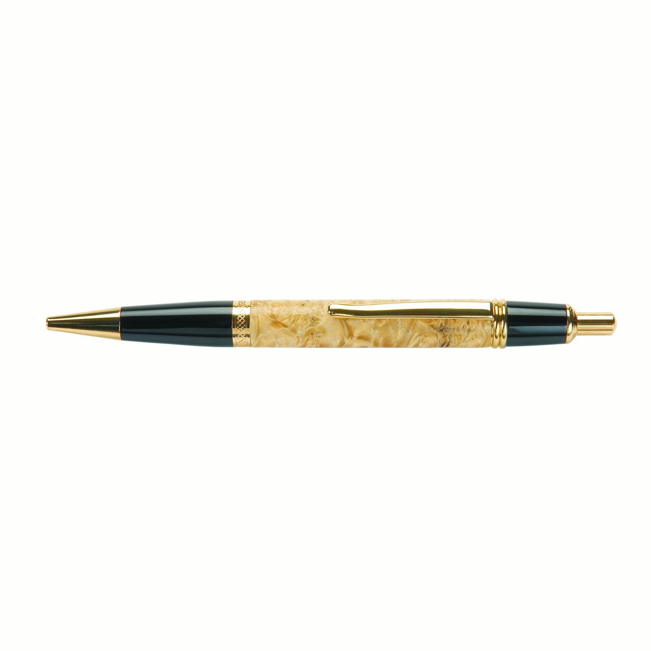 Woodriver Project Kit - Wall Street Ii Click Pen Kit, Gold - Walmart.com