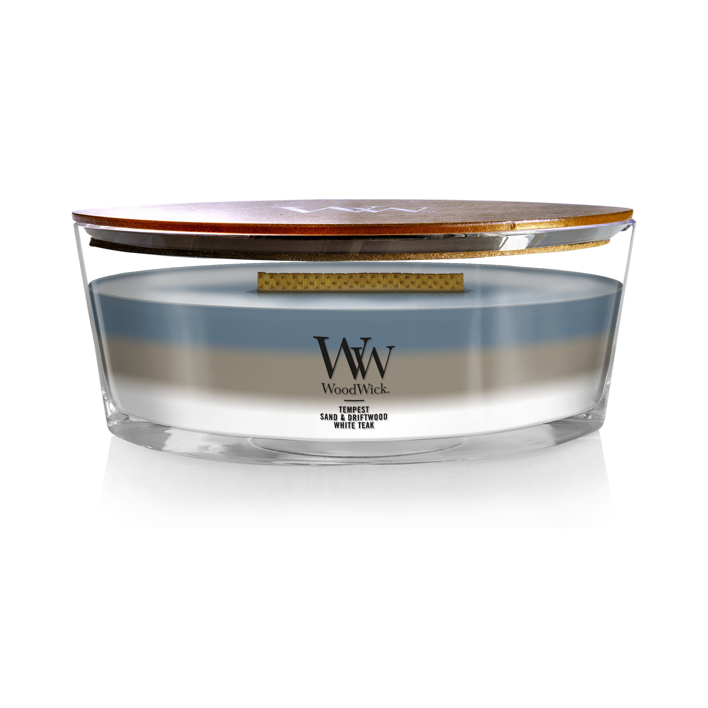 WoodWick Trilogy Scented Ellipse Candle - Sand & Driftwood, Tempest ...