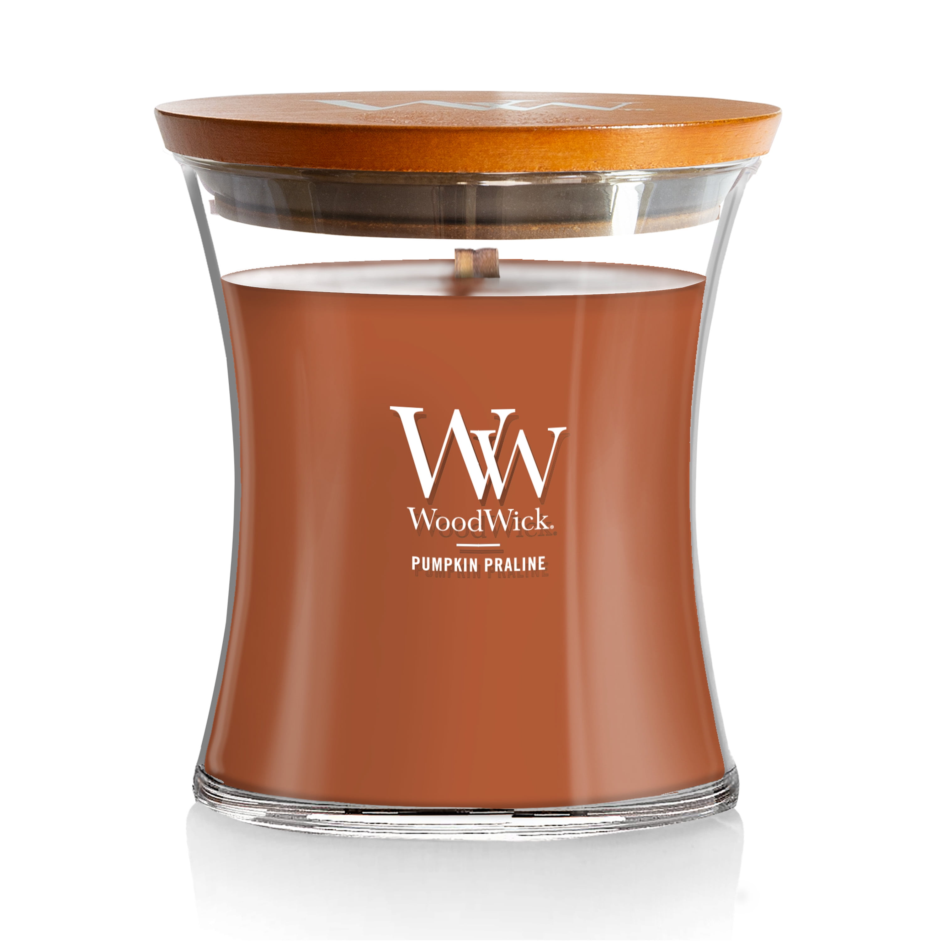 WoodWick Medium Hourglass Scented Candle, Pumpkin Praline, 9.7 oz ...