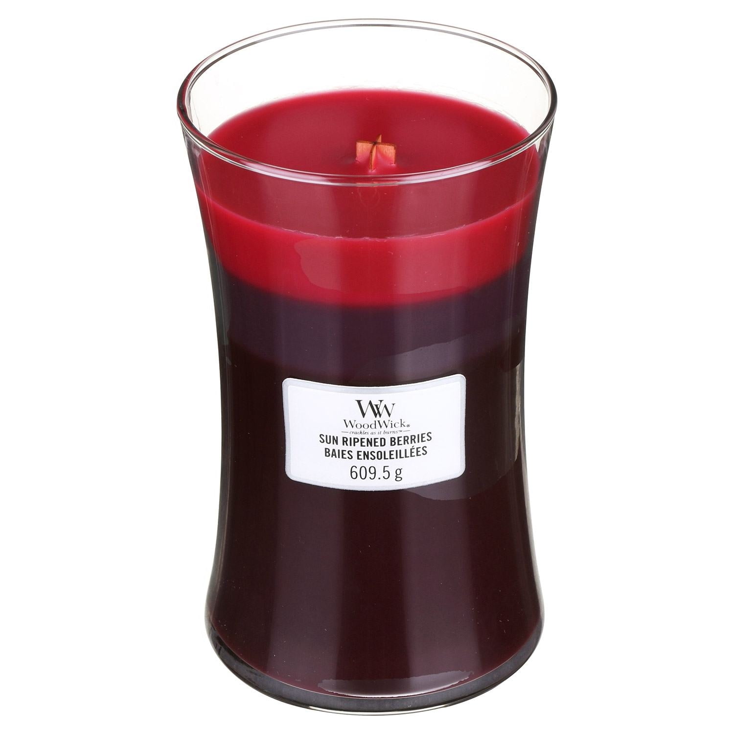 WoodWick - Trilogy Sun Ripened Berries Large Hourglass Jar Candle ...