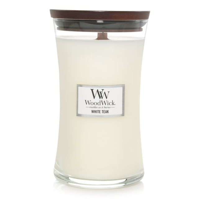 WoodWick® White Teak Large Hourglass Candle - Walmart.com