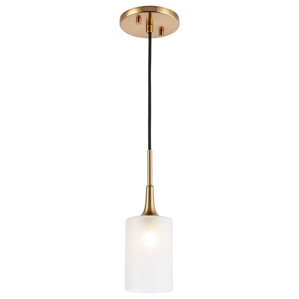 Woodbridge Lighting Chelsea 1-Light Opal Glass & Steel Mini Pendant in ...
