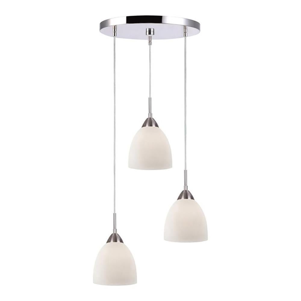 Woodbridge Lighting Hampton Ridge 3-Light Cluster Pendant in Satin ...