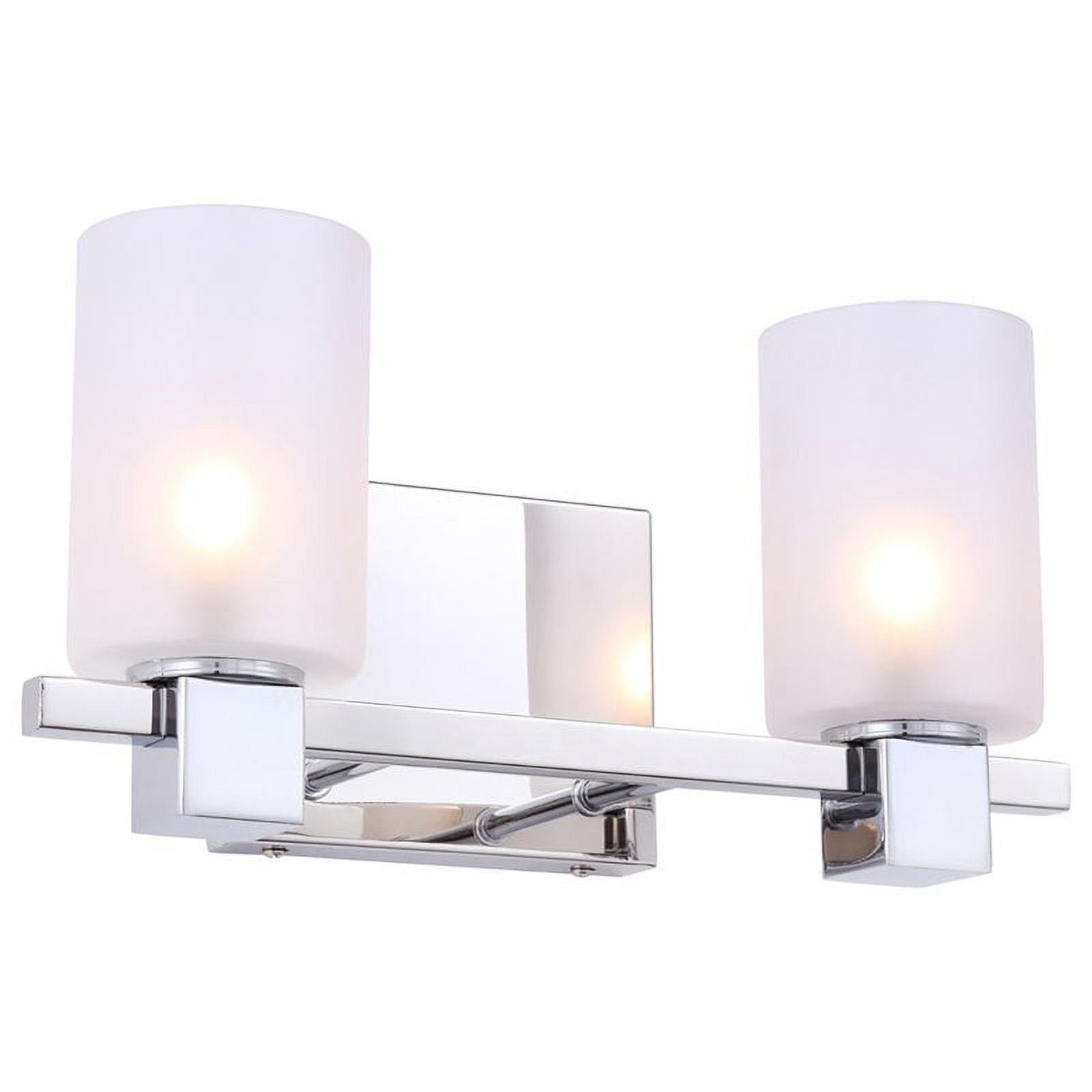 Woodbridge Lighting Langston 2Lt Glass LED Bath Light in Chrome/Opal ...