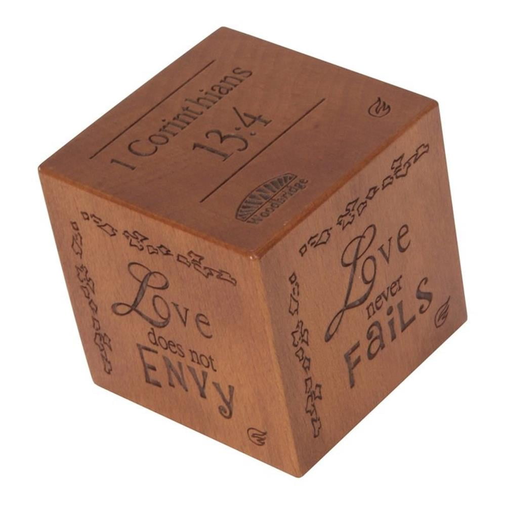 Woodbridge Lighting Light House Wood Bible Cube Paper Weight Accessory ...