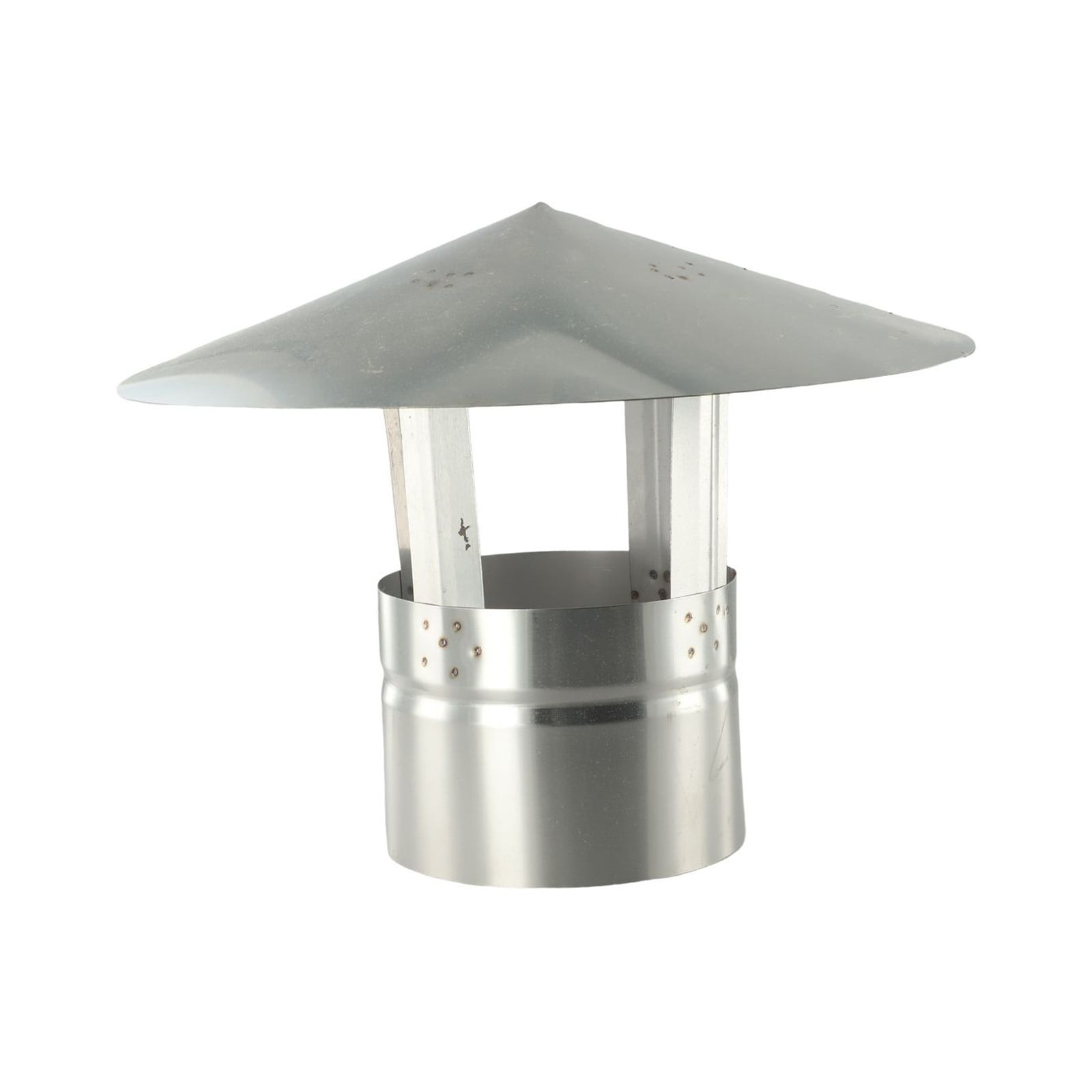 Woodburner Chimney Pot Roof Cowl Metal Top Hat Flue Rain Cap Ducting ...