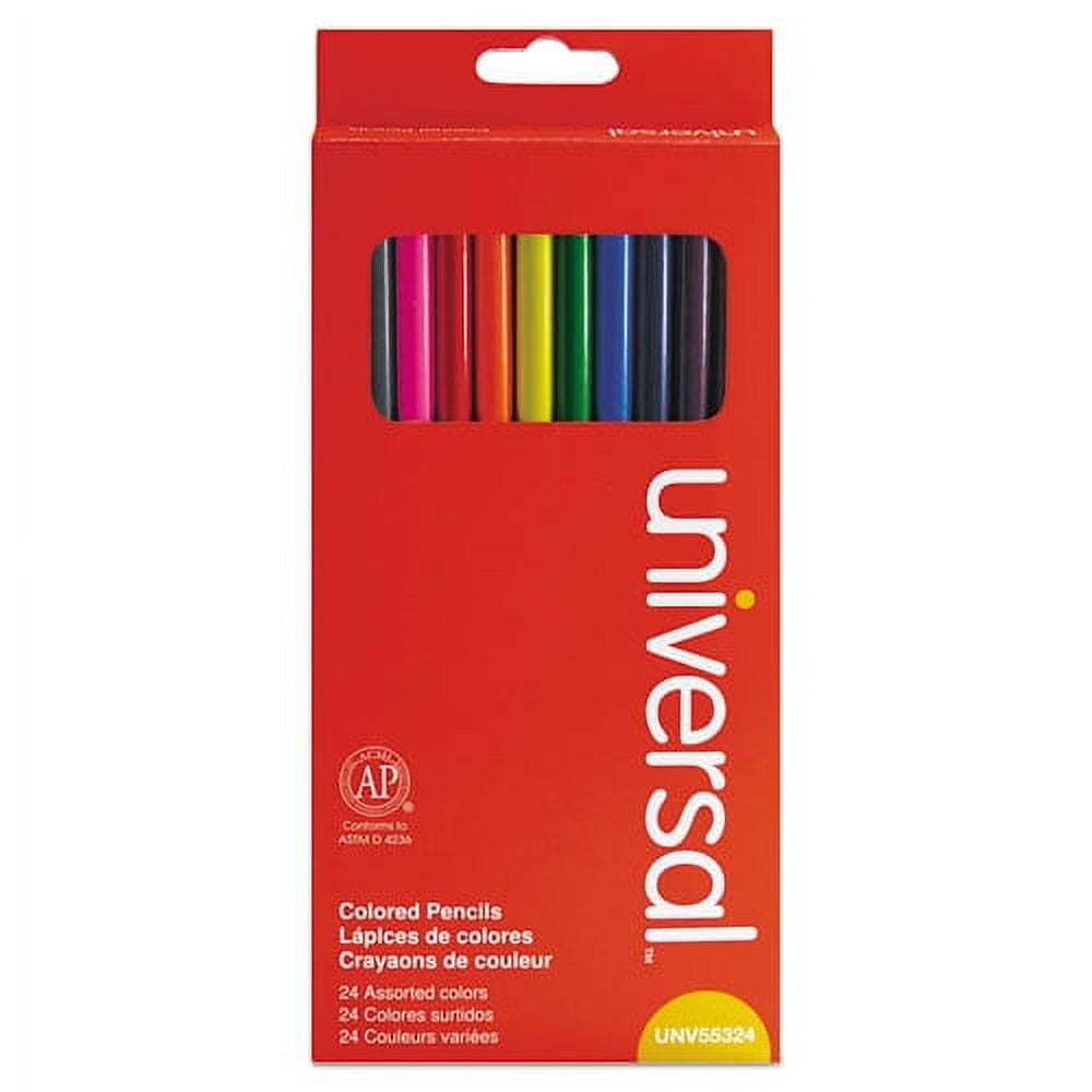 Woodcase Colored Pencils, 3 Mm, Assorted Lead/barrel Colors, 24/pack ...