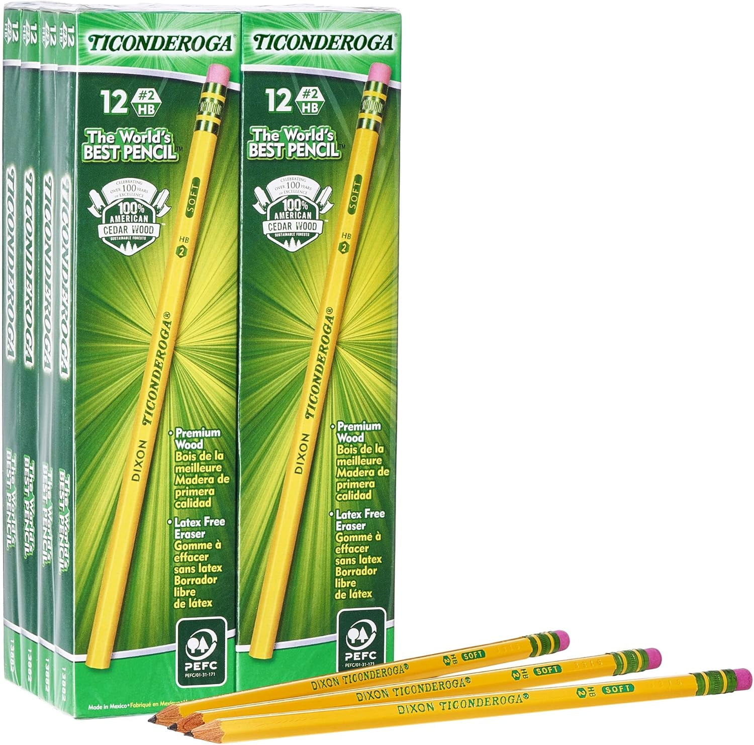 Woodcase Pencils 2 Boxes of 96, 192 Pencils Total (13872SP) - Walmart.com