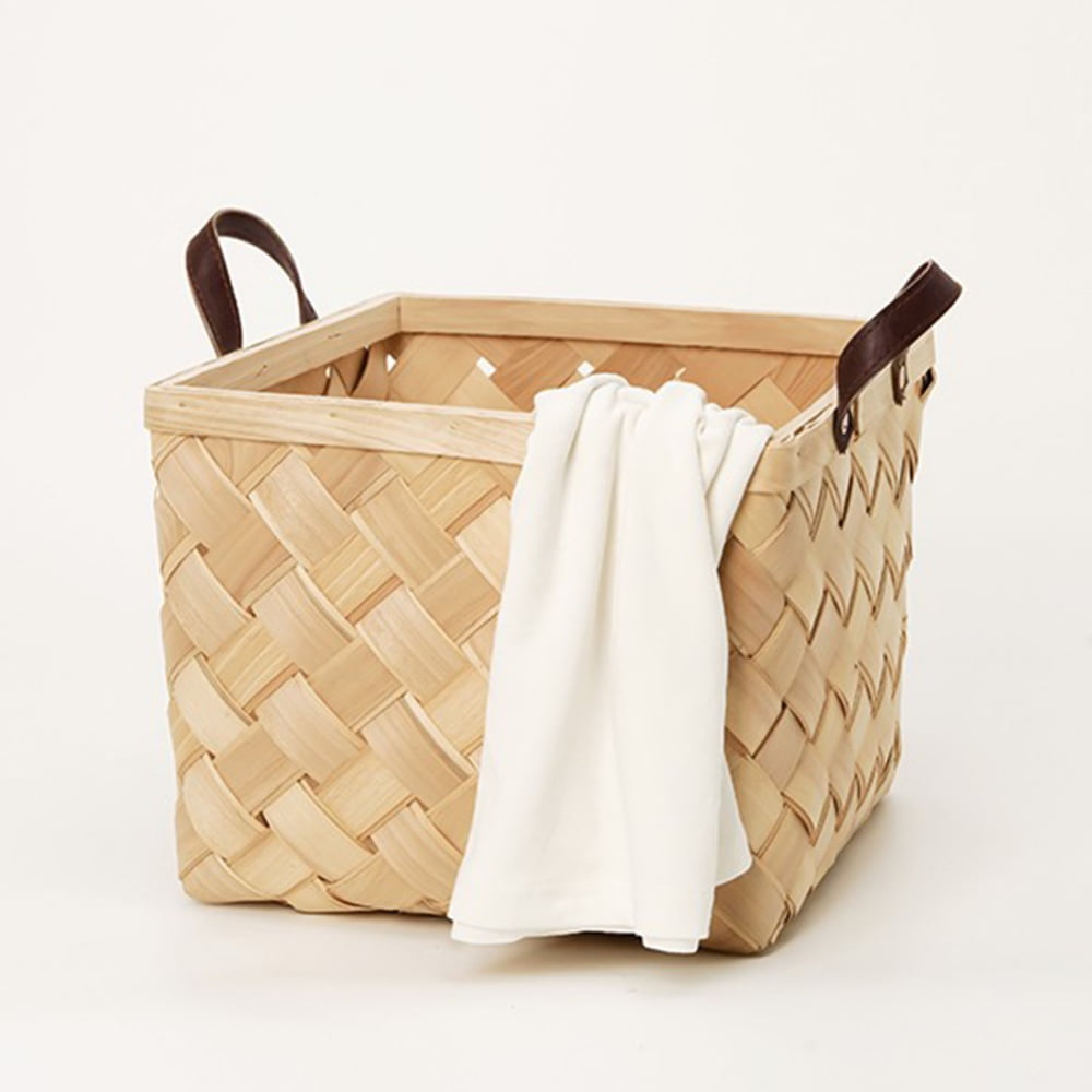 Woodchip Picnic Basket Easter Candy Basket Empty Gift Basket to Fill ...