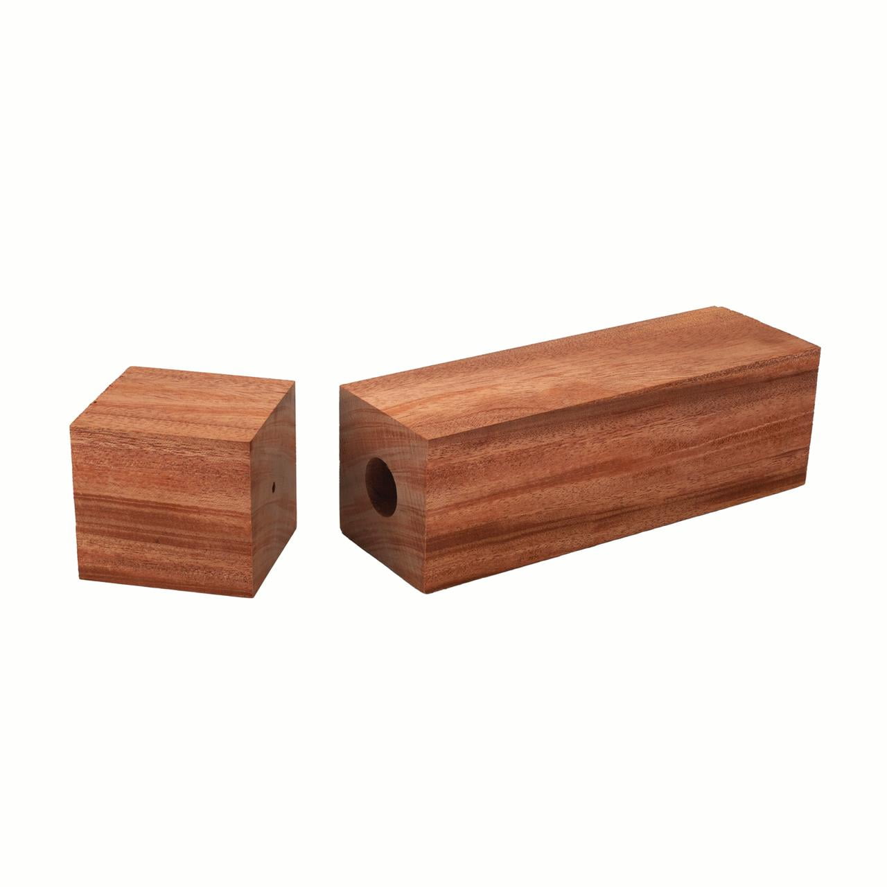 Woodcraft Pre-Drilled African Mahogany Peppermill Blank 1-Piece ...