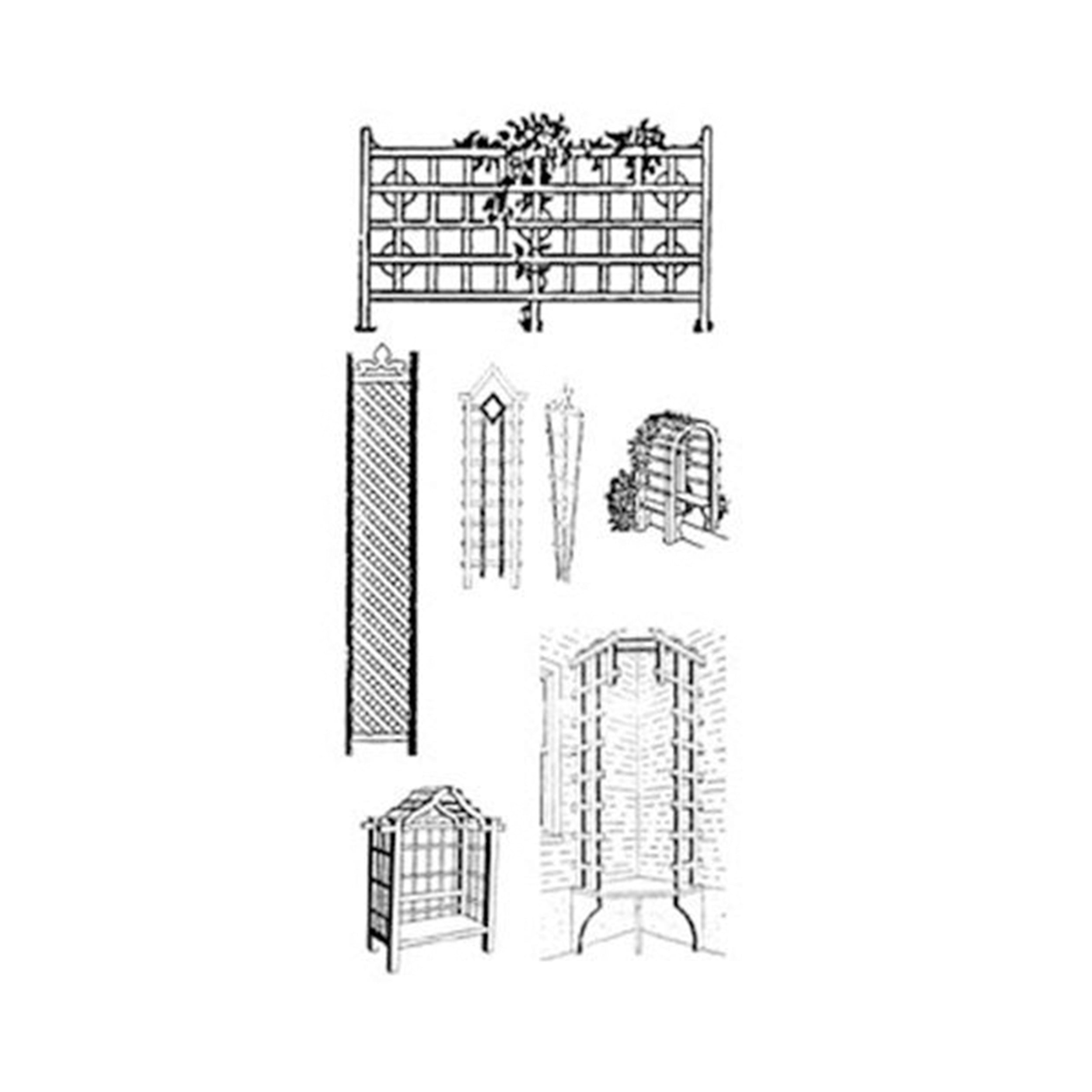 Woodcraft Project Paper Plan To Build 19 Garden Trellis - Material Not ...