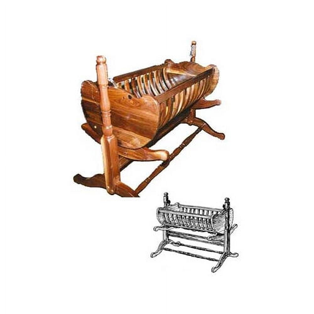 Woodcraft Project Paper Plan To Build French Colonial Baby Cradle ...