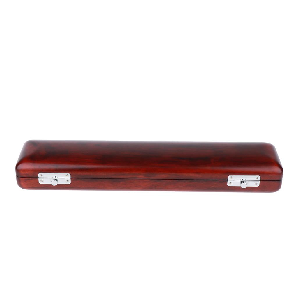Wooden 16 Hole Flute Case Storage Box Flute Musical Instrument ...