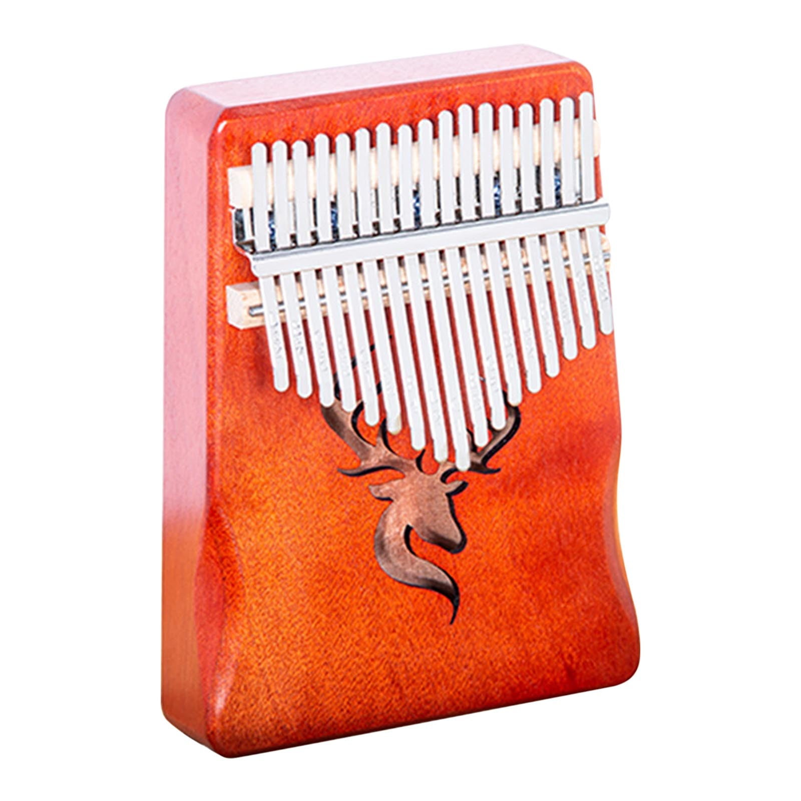 Wooden 17 Tone Thumb Piano | Kalimba Finger Piano Solid Wood | Portable ...