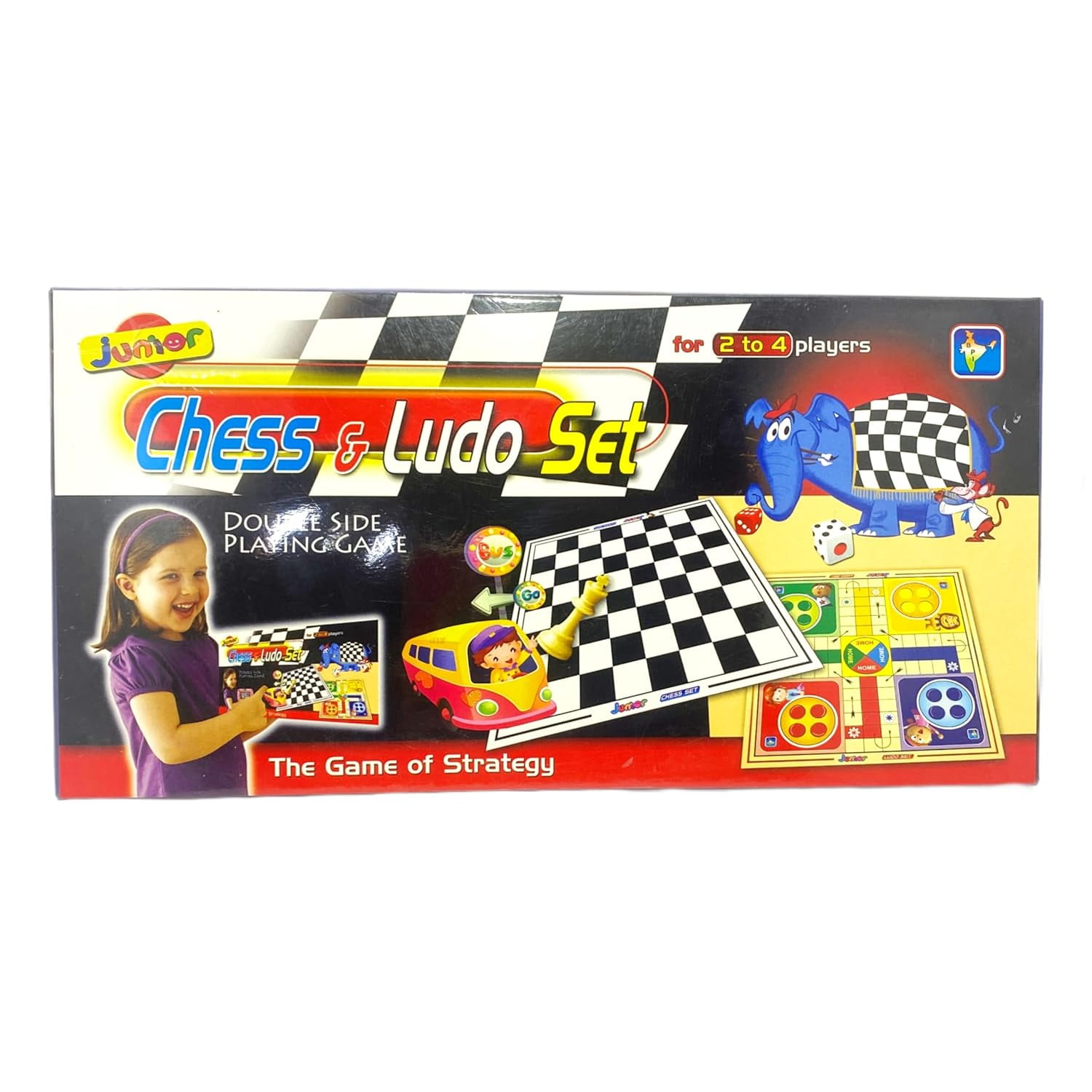 Wooden, 2 In 1 Ludo & Chess Board Game I Party & Fun Games Board Game I ...