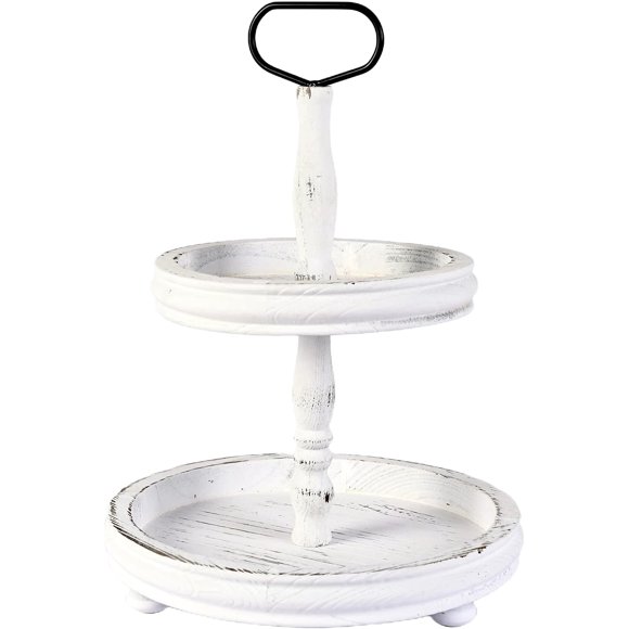 Tier Tray Stand Wood