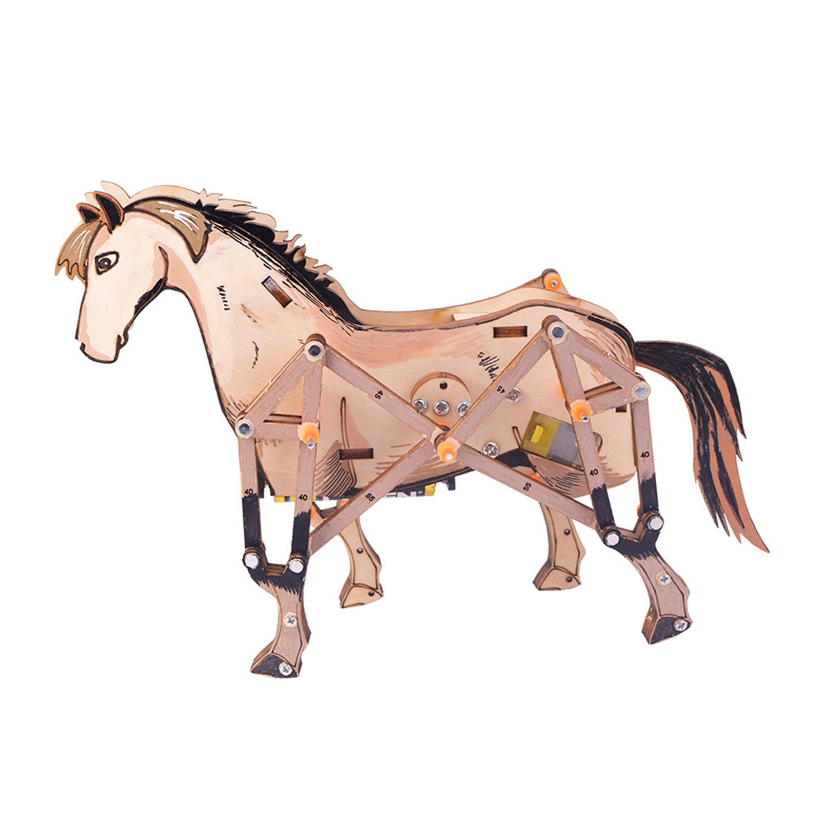Wooden 3D Mechanical Horse, Science Toys ,Educational toy ,Animal ...
