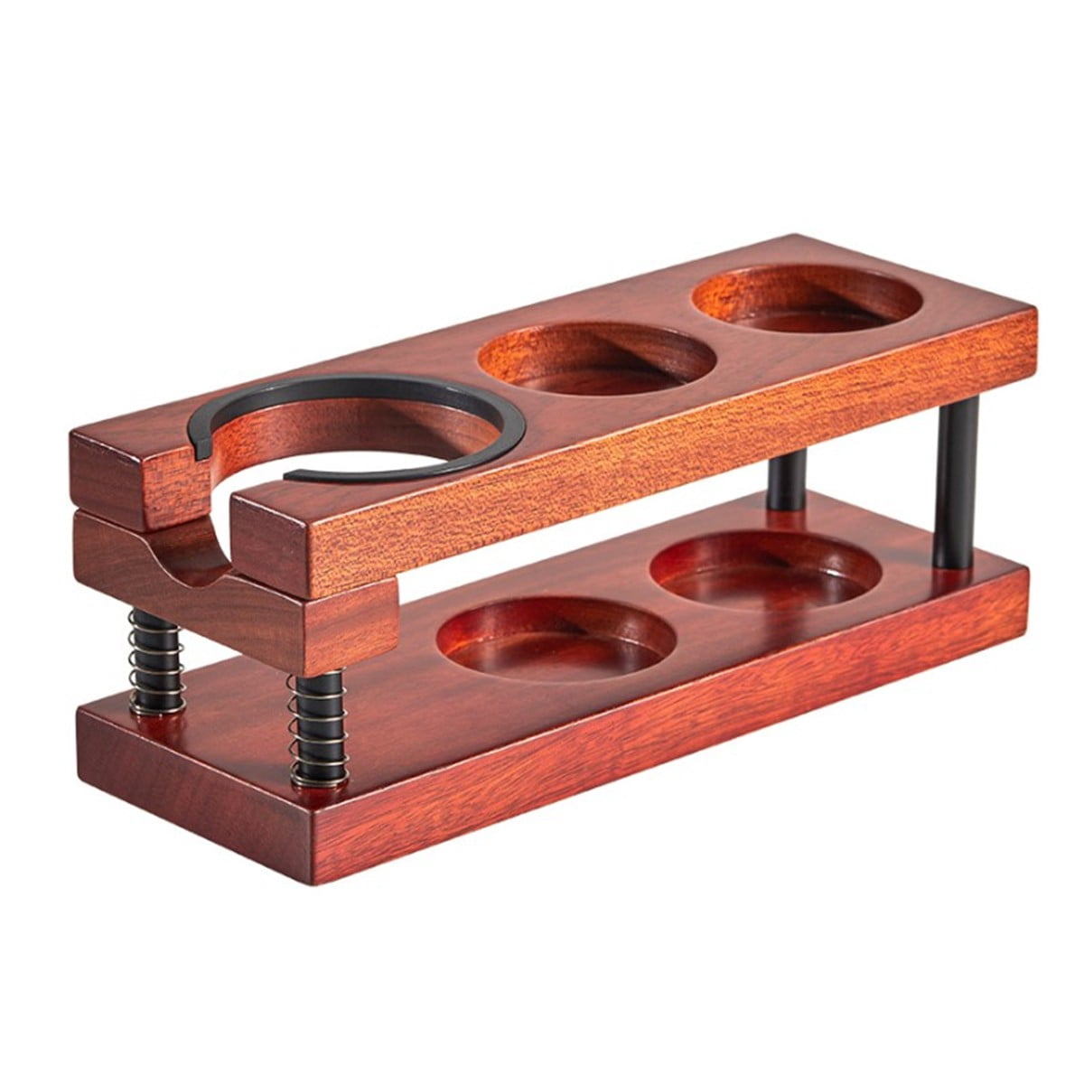 Wooden 51 53 54 58Mm 10 In 1 Espresso Coffee Tamping Station With Knock ...