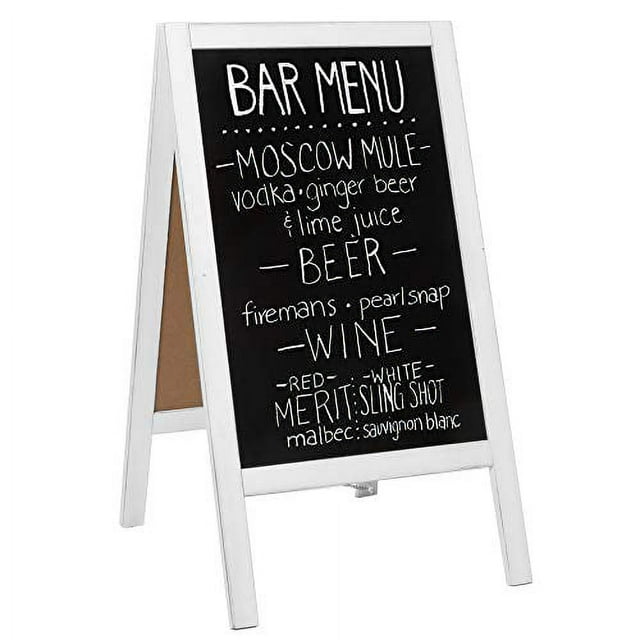 Ilyapa Wooden A-Frame Sign with Eraser & Chalk - 40 x 20 Inches ...