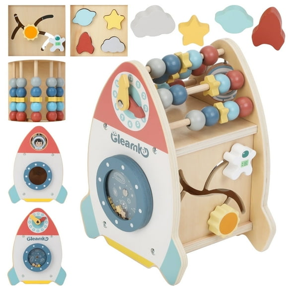 Children Wooden Activity Cube