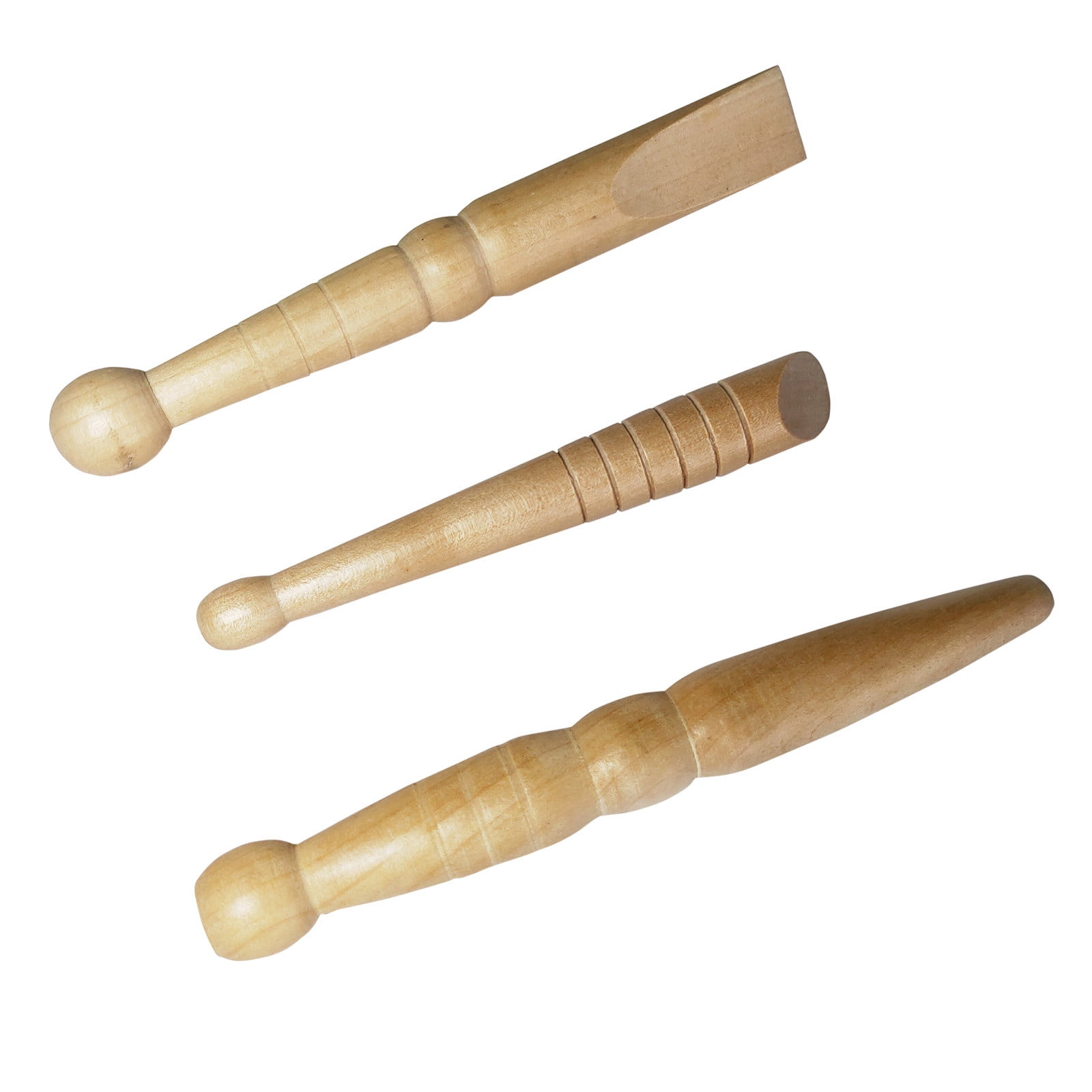Wooden Acupressure Pen (Foot Massage Stick, Hand Therapy Tool), 3-Piece ...