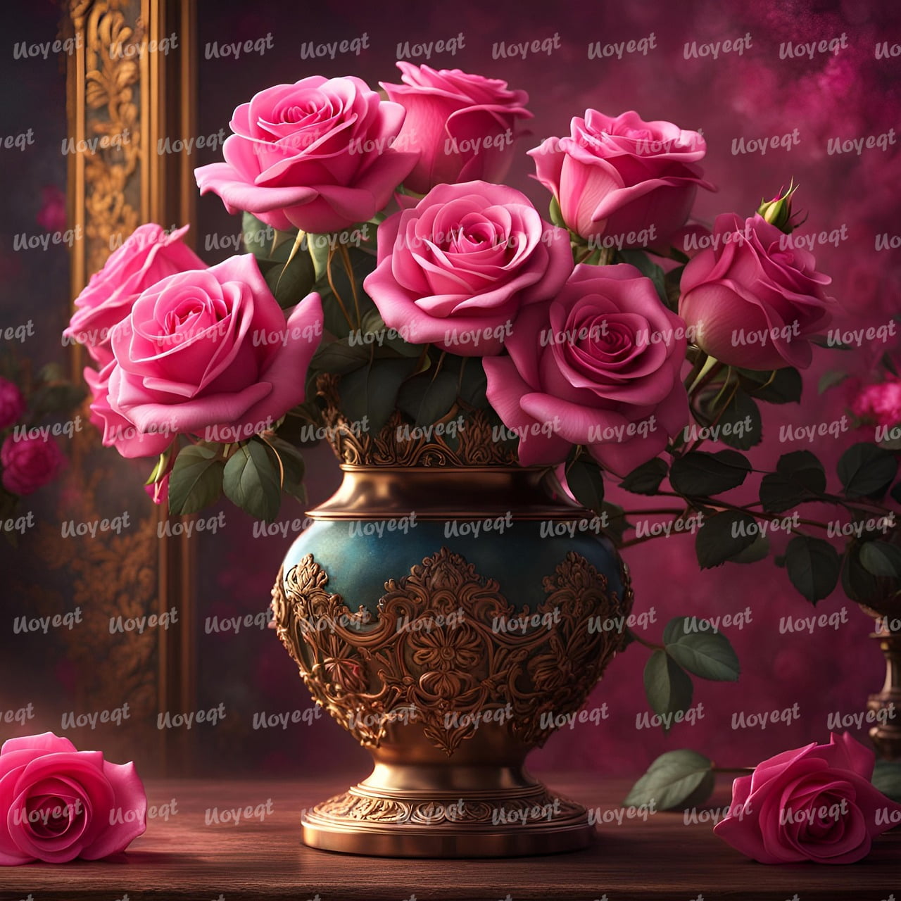 Wooden Adults Flowers Roses Birthday Gifts 1000 piece Jigsaw Puzzle For Adults And Kids Family ...