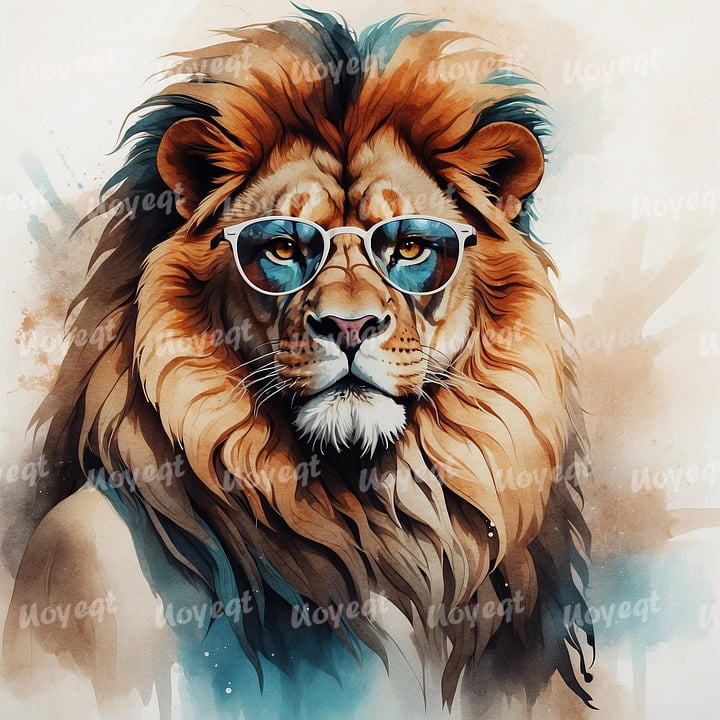Wooden Adults Lion Sunglasses Birthday Gifts 500 piece Jigsaw Puzzle ...
