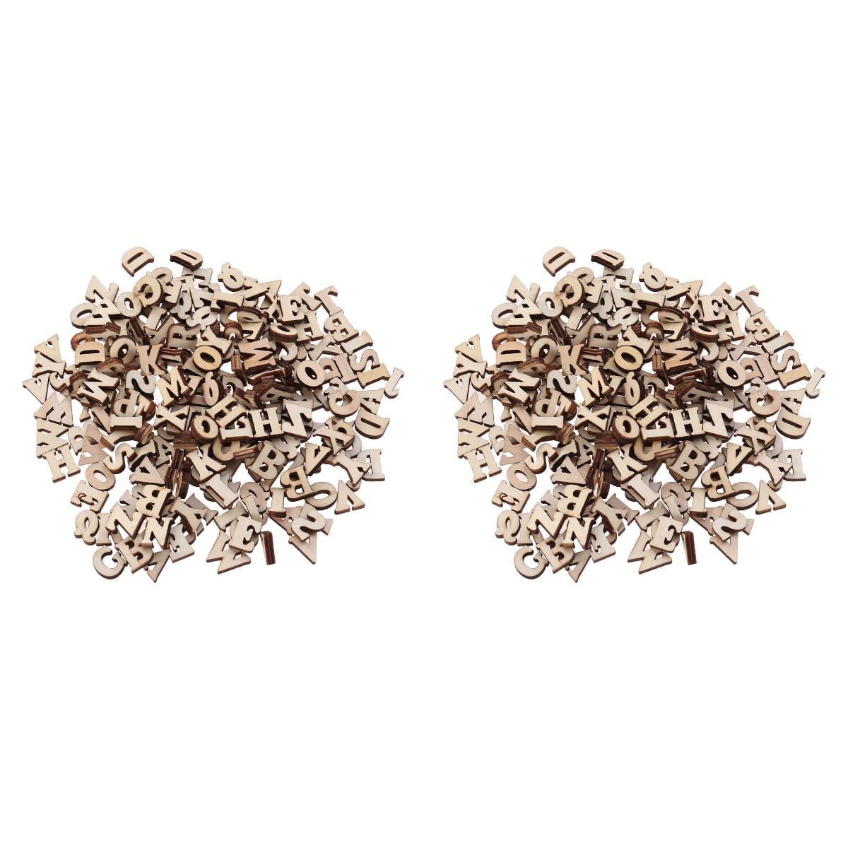 Wooden Alphabet Letters, 200Pcs Small Wooden Alphabet Letters 15mm ...