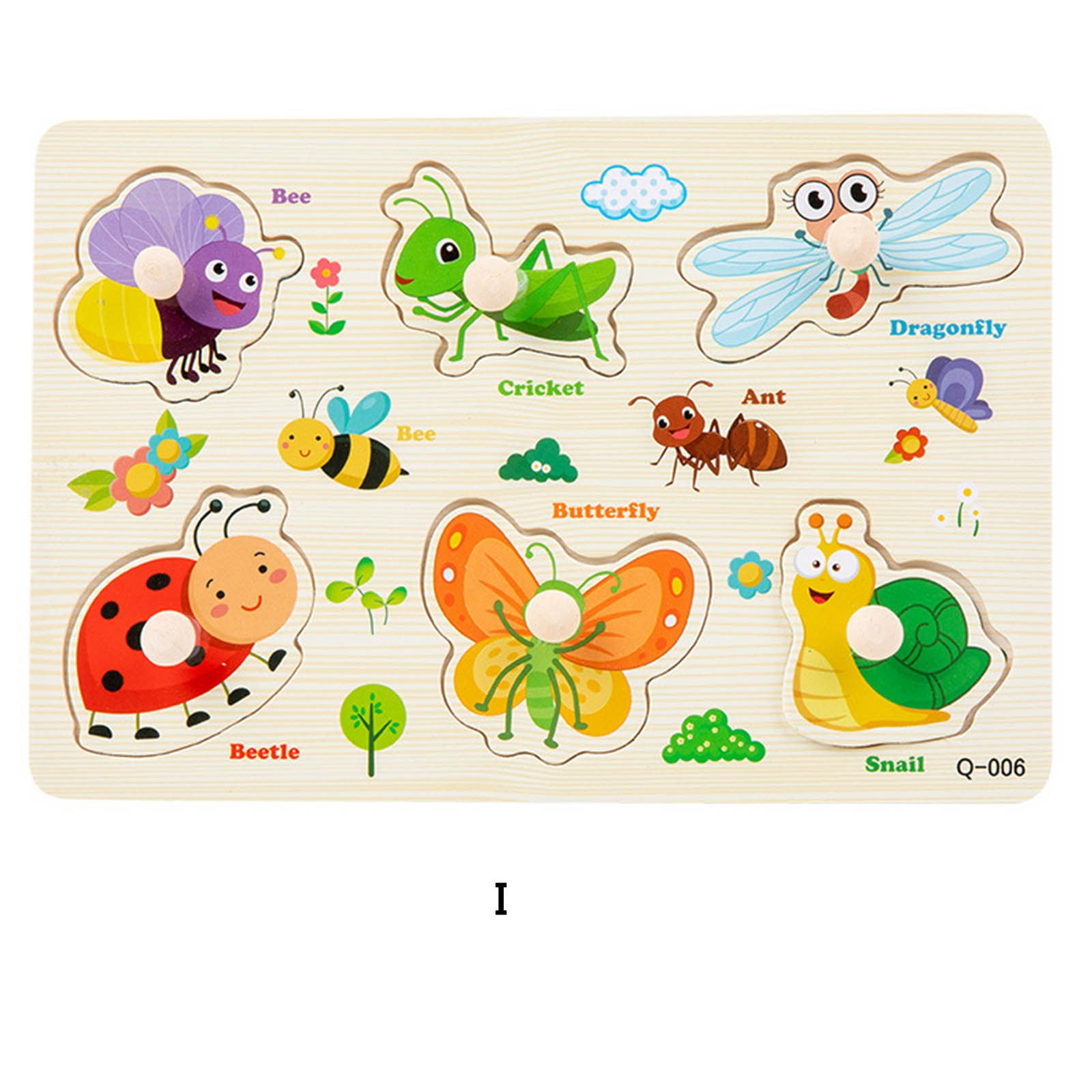 Wooden Alphabet Number Puzzle - Montessori Learning Toy for Toddlers 11 ...