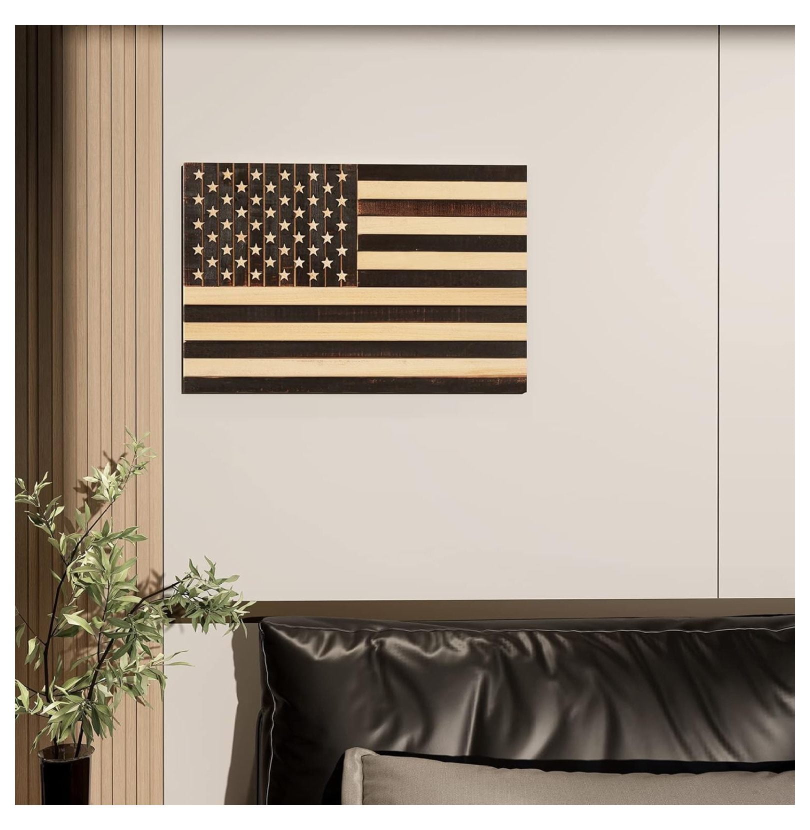 Wooden American Flag Wall Decor, Handcrafted Wall Art, USA Grown ...