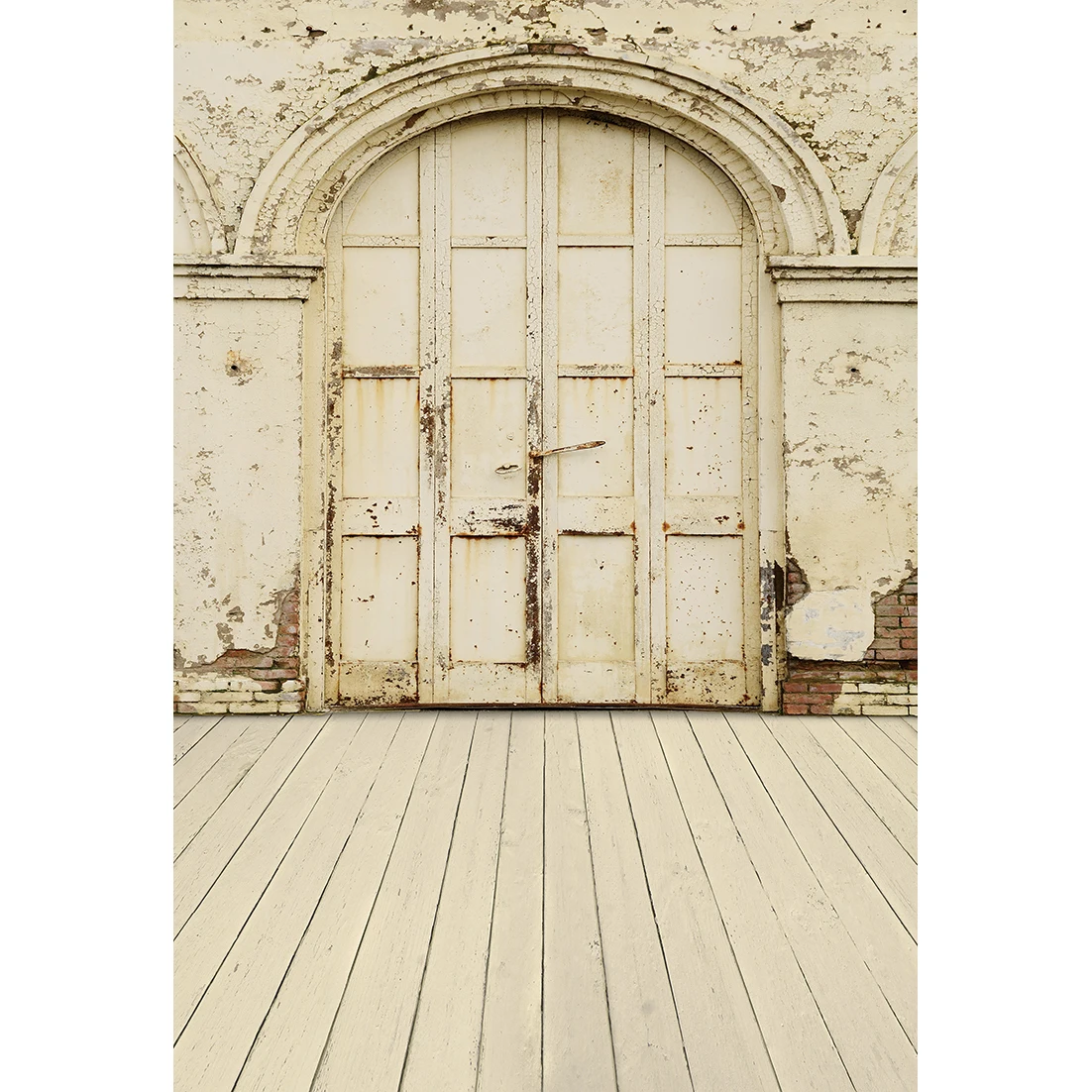 Wooden Ancient Italian Door Photography Background Flowers Brick ...