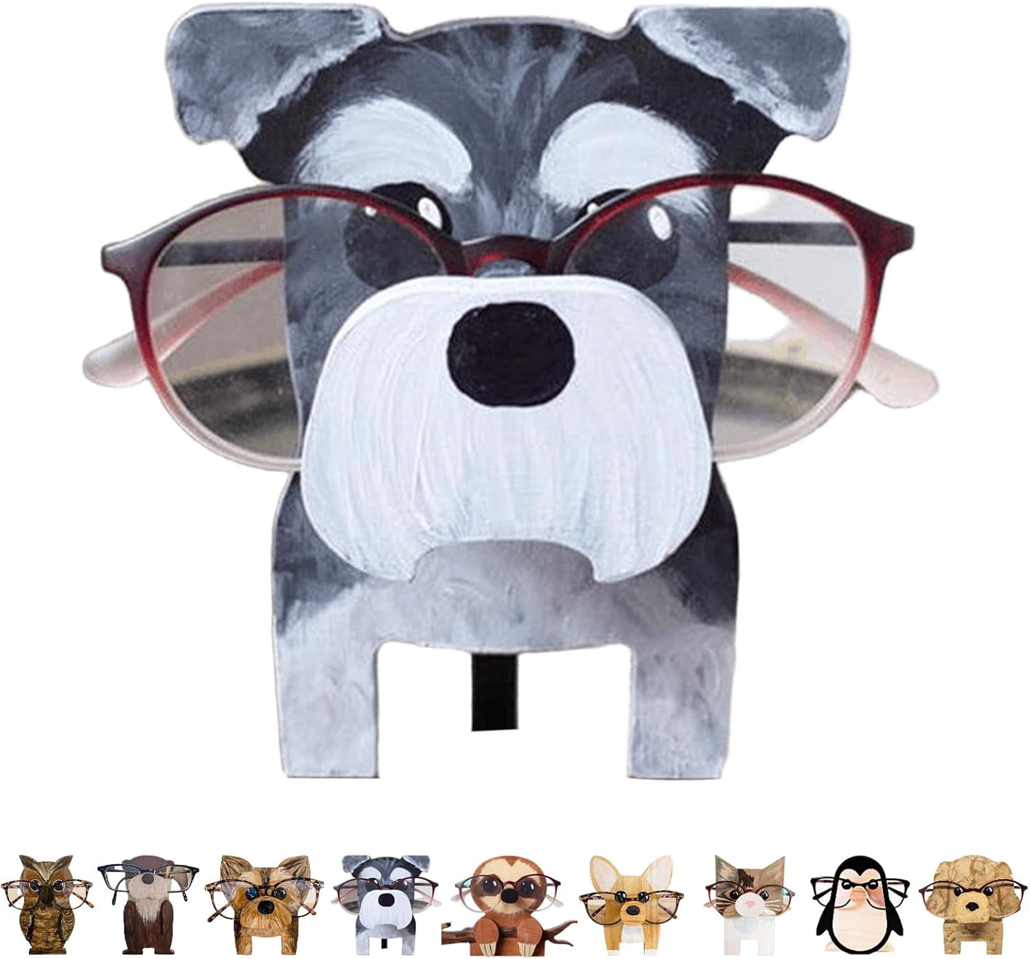 Wooden Animal Eyeglass Stand,Creative Glasses Holder Stand,Handmade ...