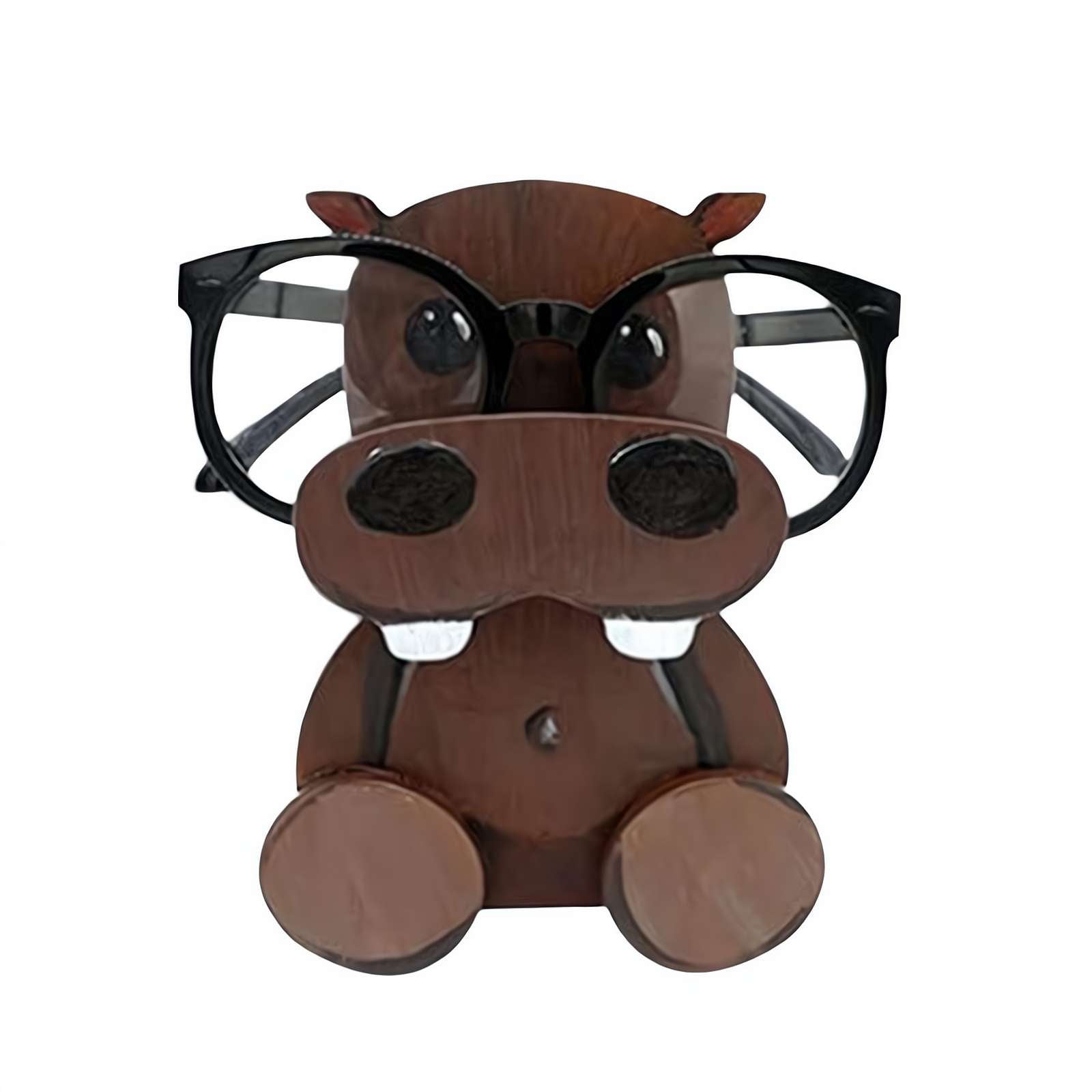 Wooden Animal Eyeglass Stand, Handmade Wood Carved Animal Eyeglass ...