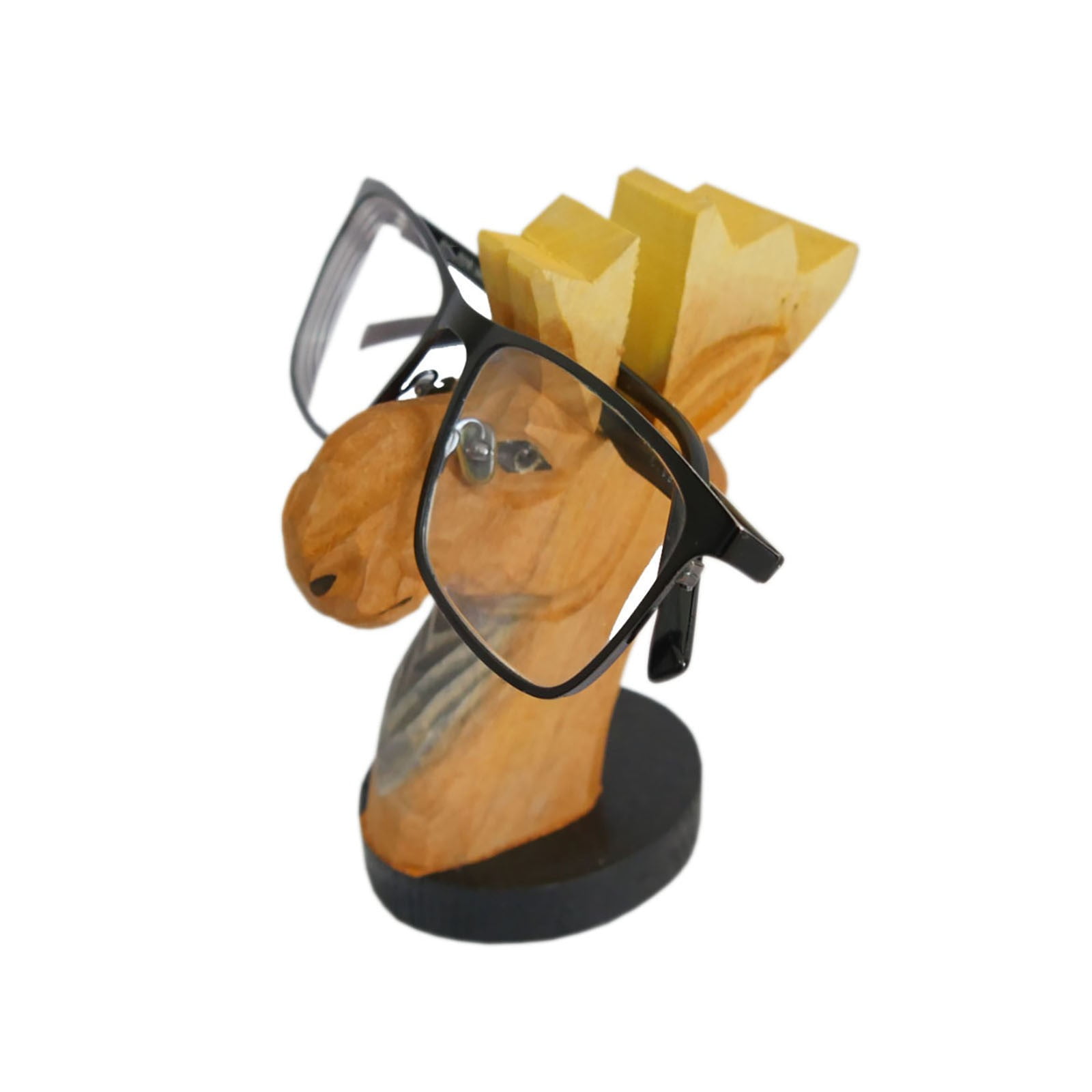 Wooden Animal Eyeglass Stand, Wooden Eyeglass Stand, Christmas Creative ...