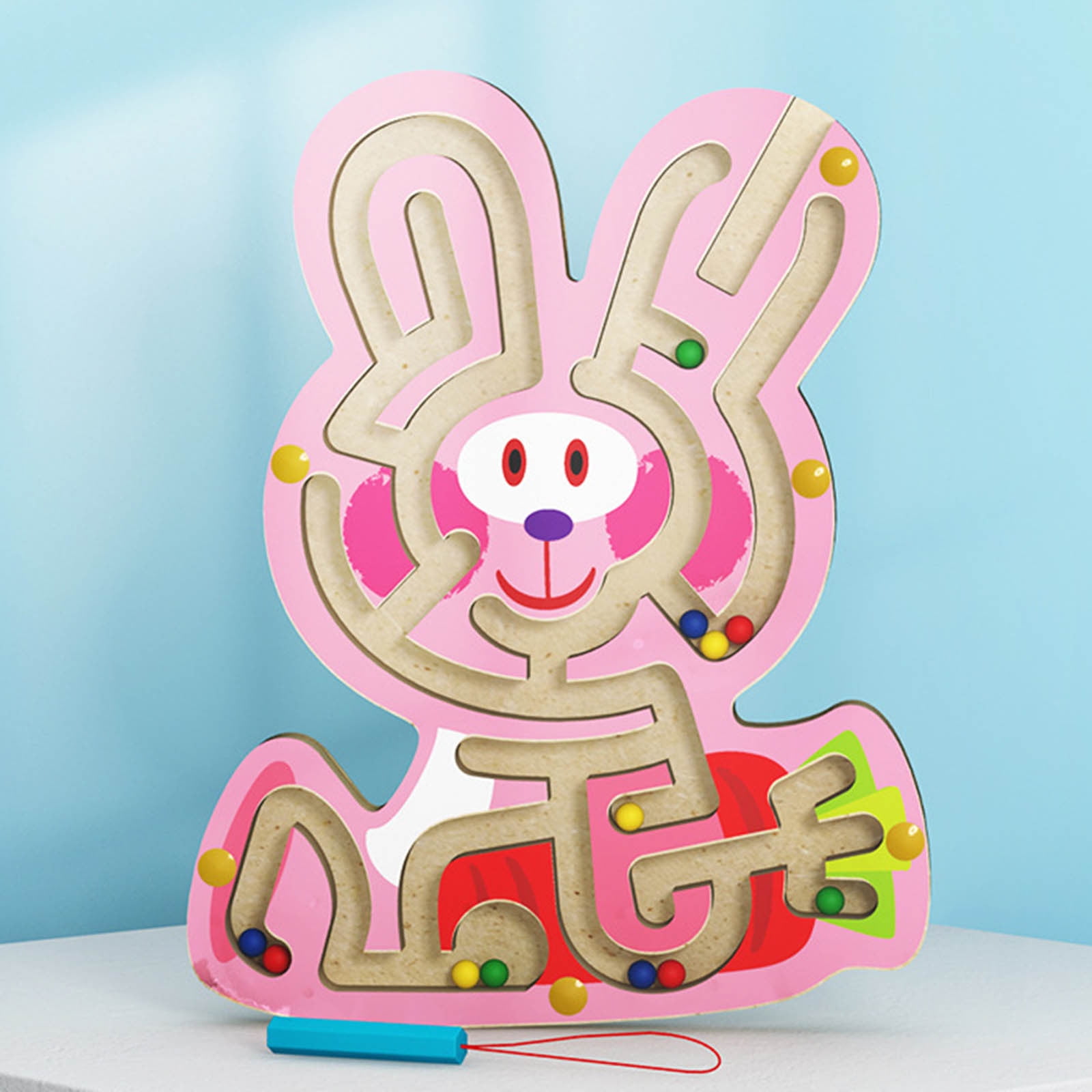 Wooden Animal Maze Puzzle Game Board Interactive Montessori Educational ...