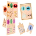 Wooden Animal Memory Matching Game Educational Toy For Kids Fine Motor ...