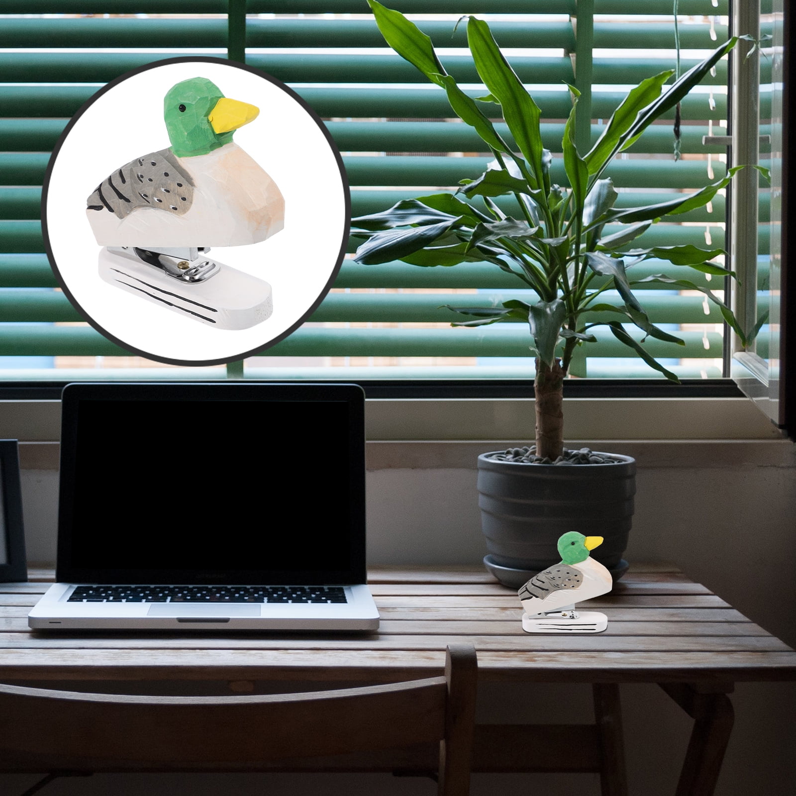 PENIKOKO Animal Wooden Stapler Unique Material Fun Office Accessory ...