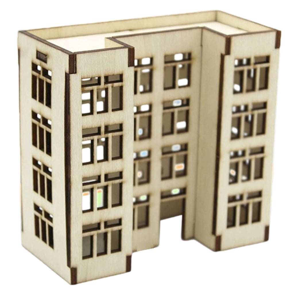 Wooden Apartment Assembling Model Realisms Scene Miniature ...