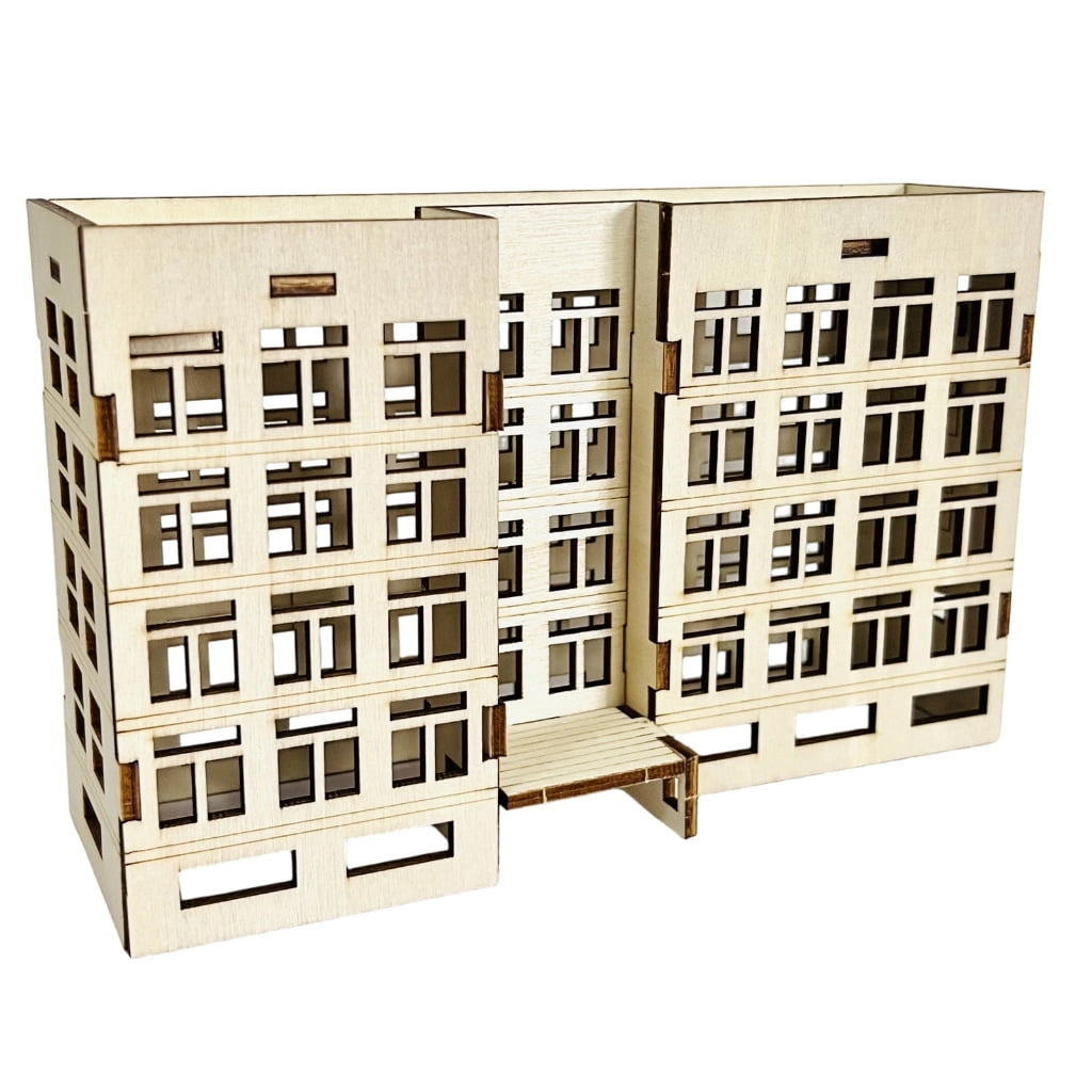 Wooden Apartment Assembling Model Realisms Scene Miniature ...