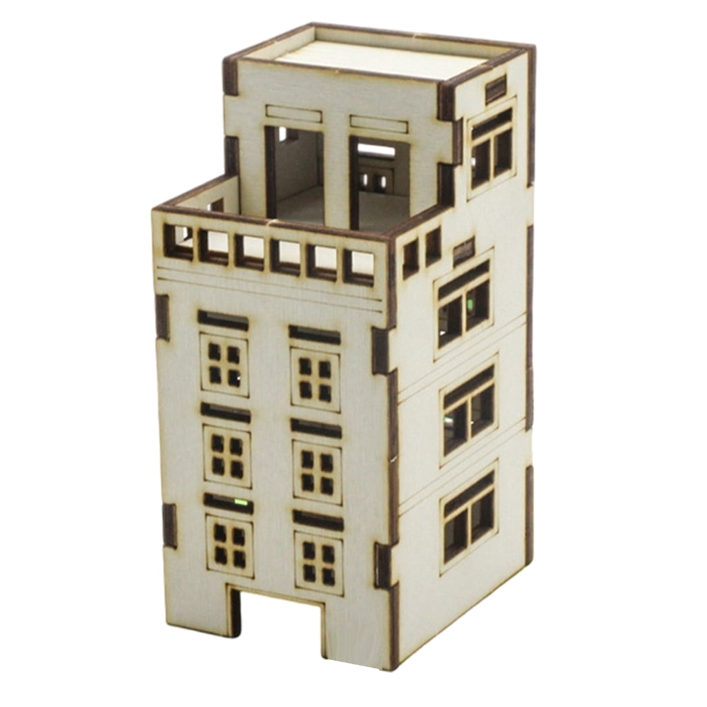 Wooden Apartment Assembling Model Realisms Scene Miniature ...