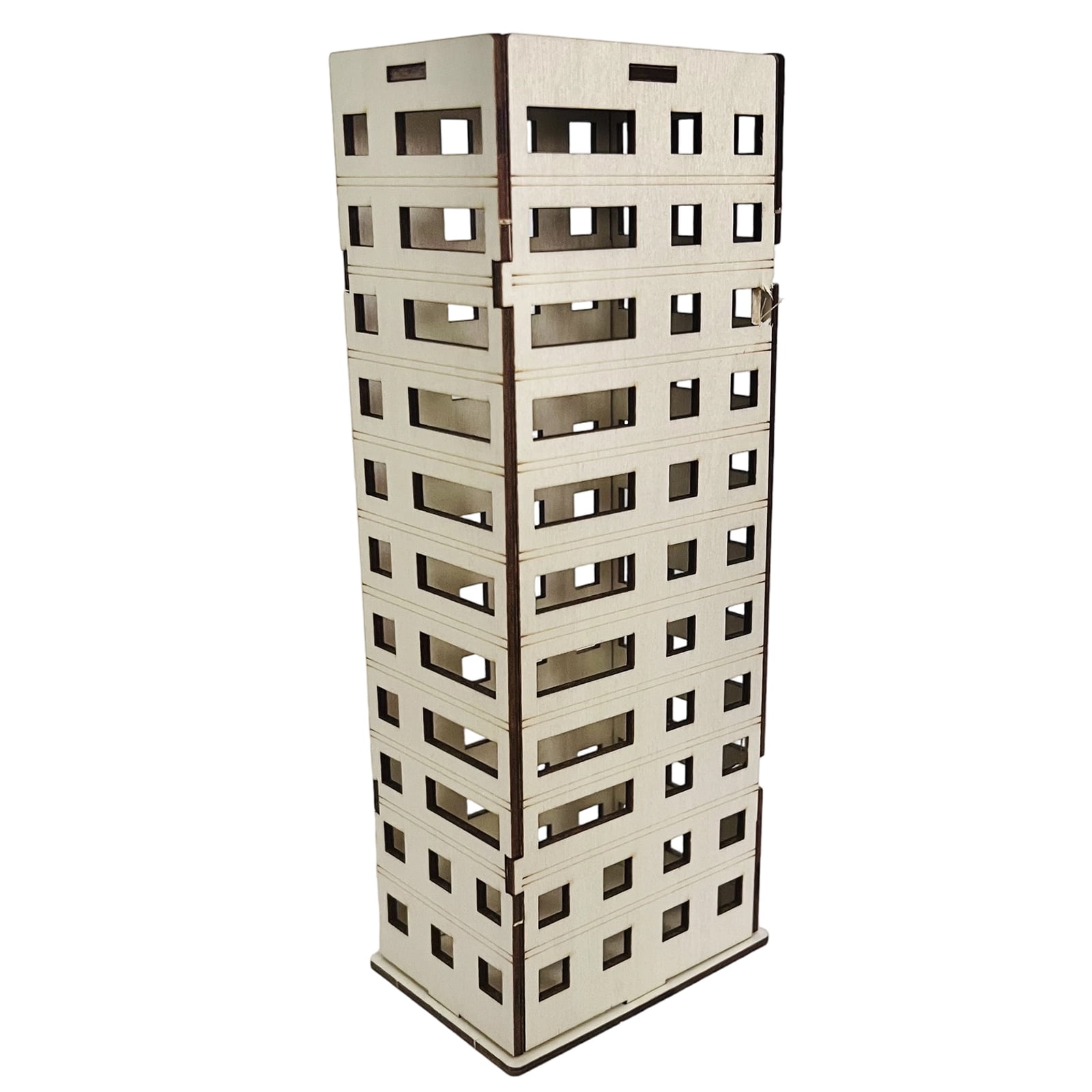 Wooden Apartment Building Assembling Model Outland Realisms Scene Sand ...