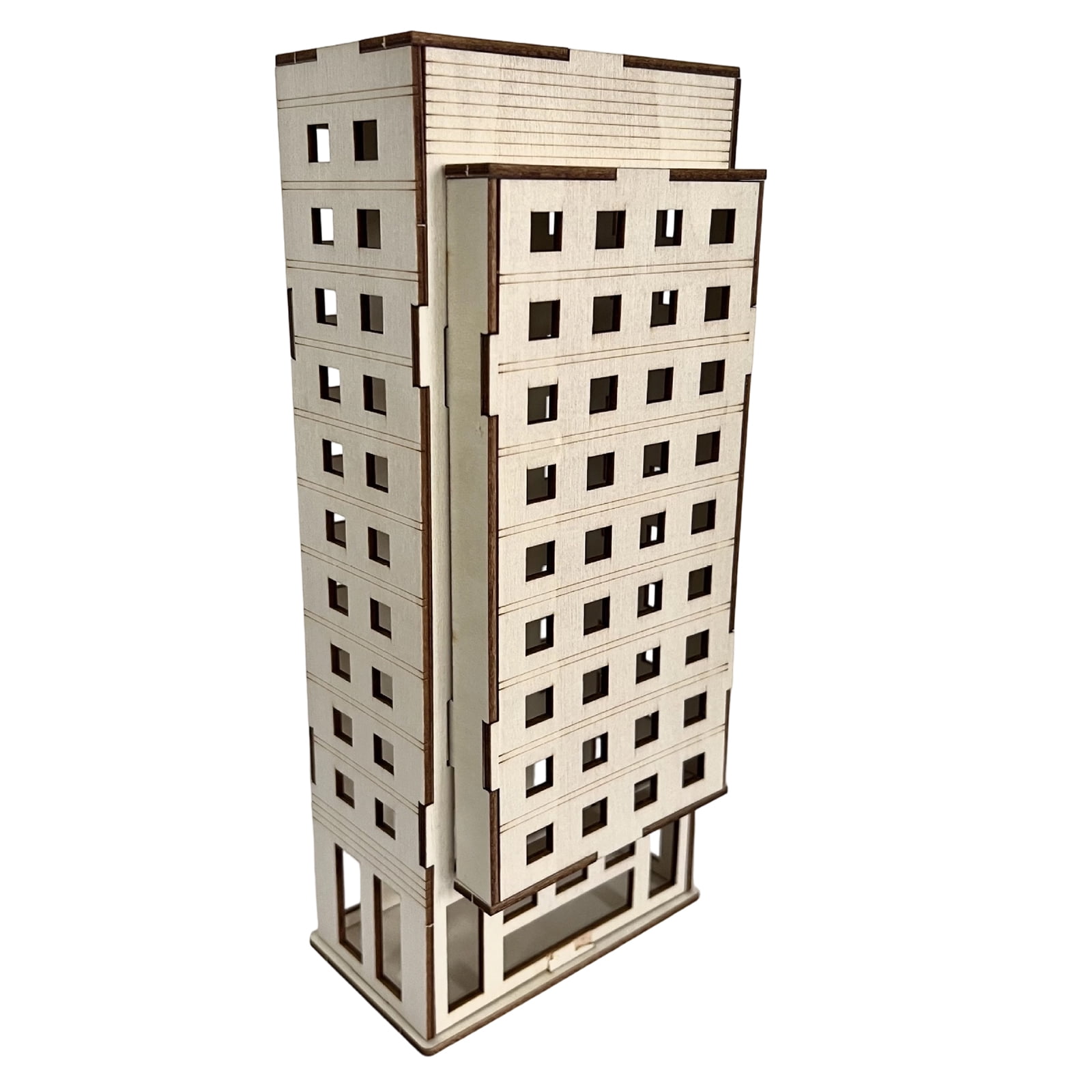 Wooden Apartment Outland Model Sand Table Scene Building Model Garden ...