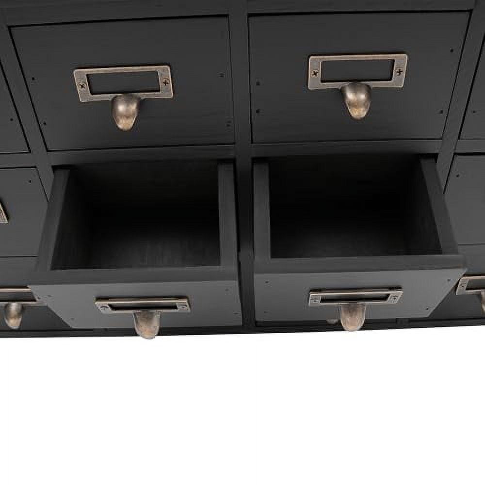 Wooden Apothecary Cabinet with 16 Drawers, Desk Drawer Organizer ...