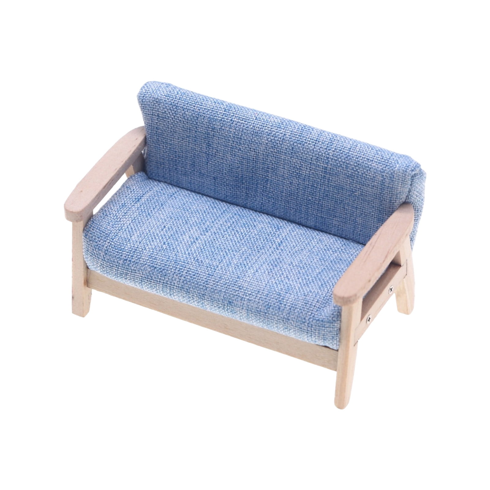 Wooden Armchair Couch Single Sofa Model Miniature Furniture For ...