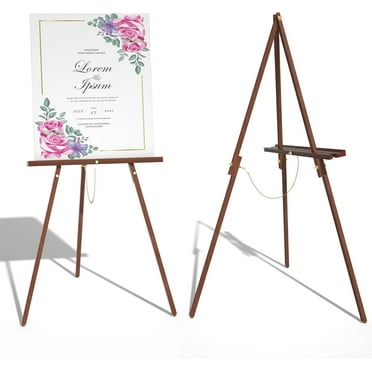 Remiawy 63'' Easels for Sign, 2 Pack Portable Art Display Easel Stand ...