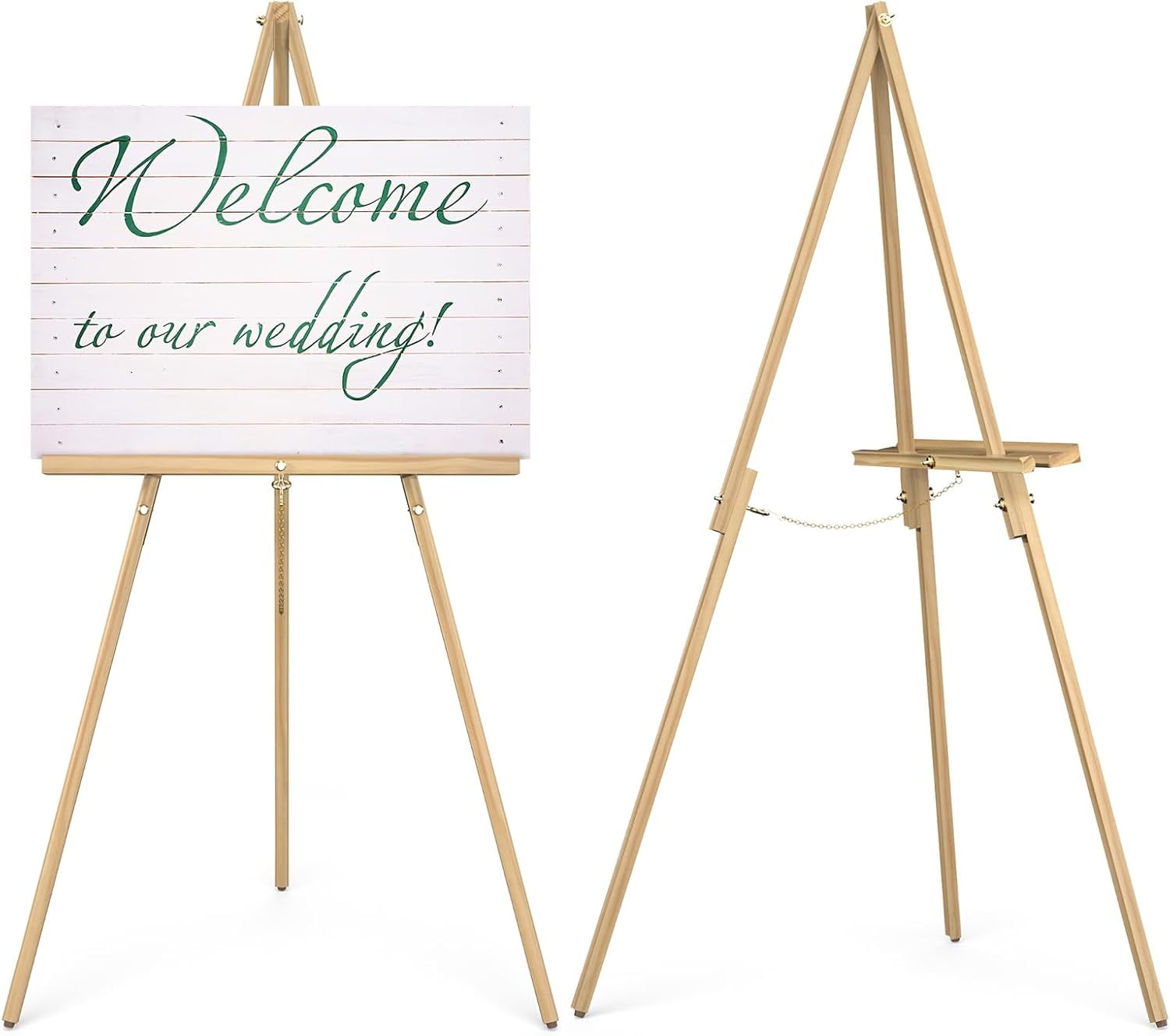Wooden Art Easel Stand - 63" Portable Tripod Wood Artist Easel ...