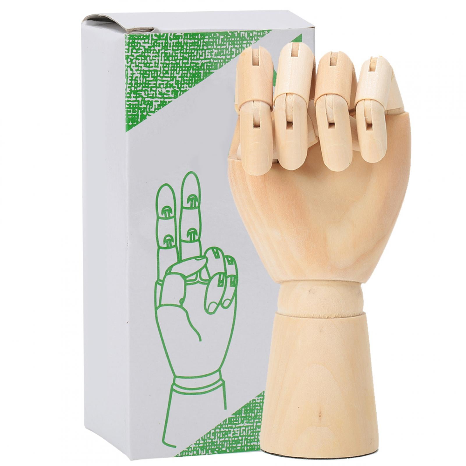 Wooden Artist Hand Model, Flexible Solid Wood Figure for Sketching ...